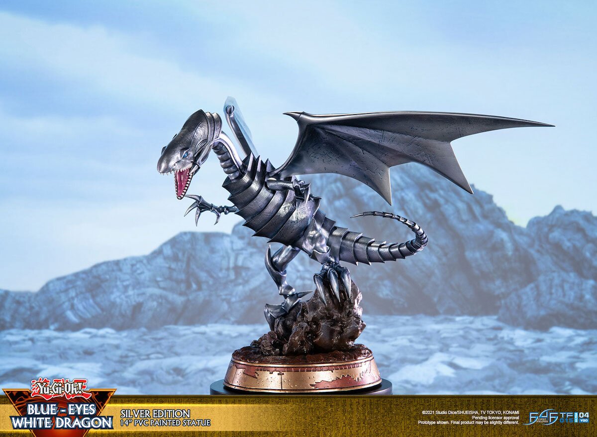 Yu-Gi-Oh! Blue-Eyes White Dragon: Silver Variant PVC Statue - Tokyo ...