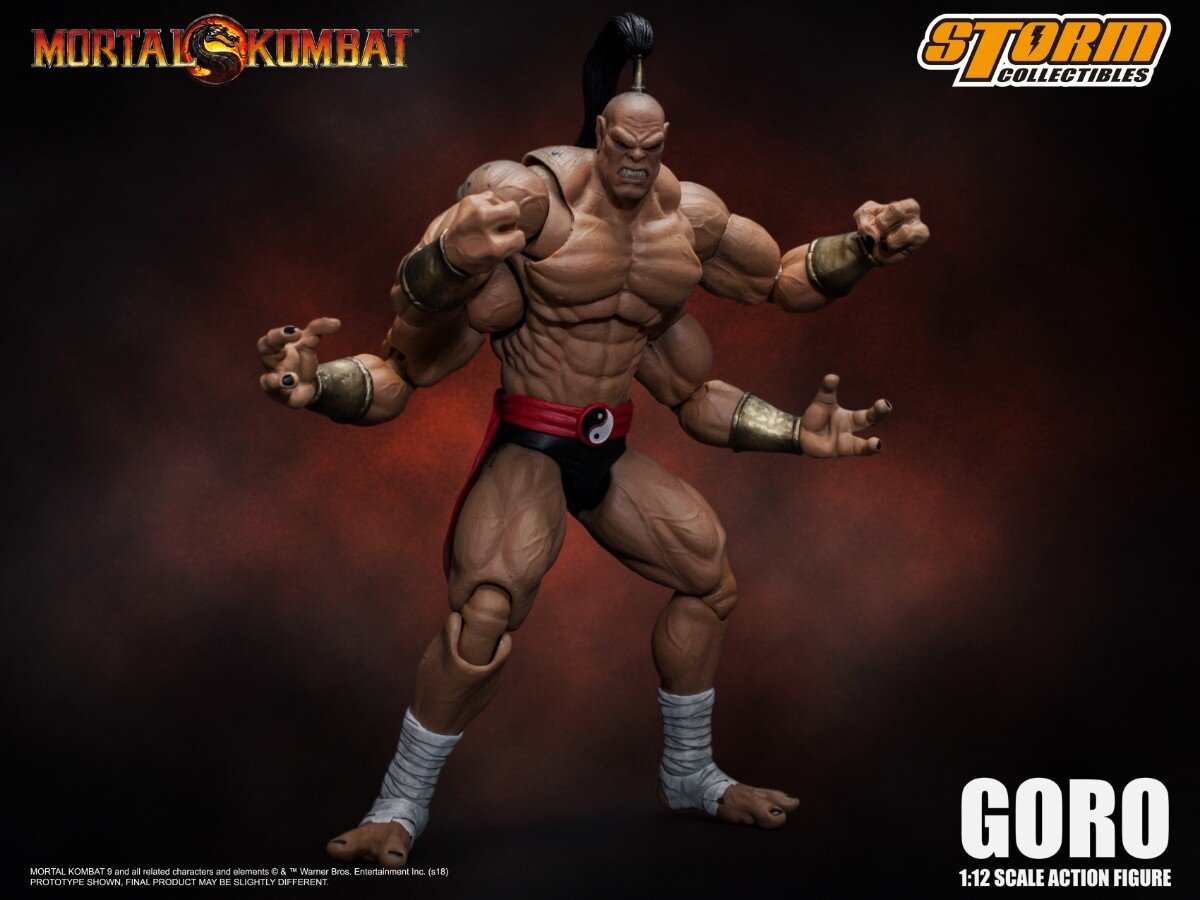 Mortal Kombat Goro 1/12 Scale Action Figure: Storm Collectibles - Tokyo ...