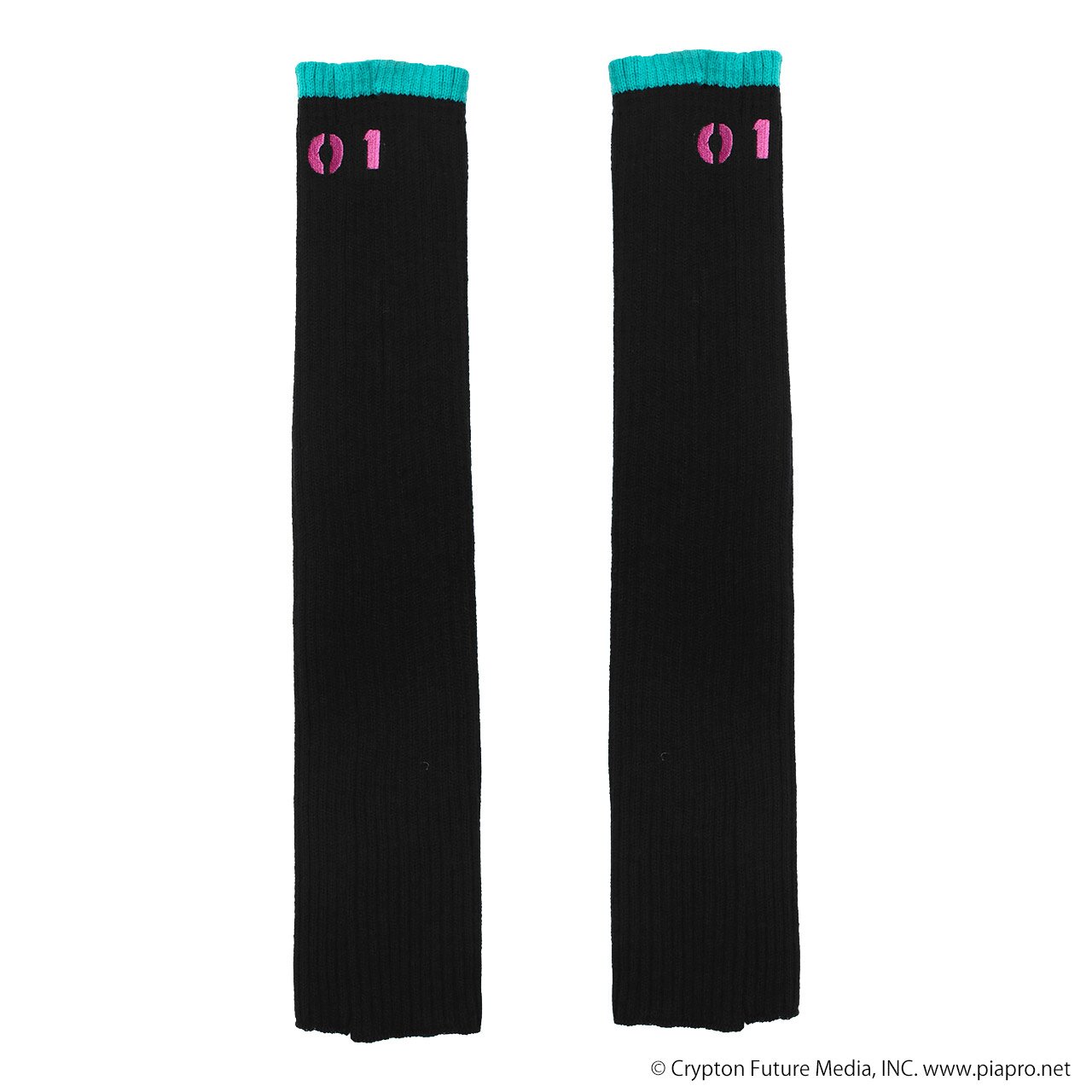 LISTEN FLAVOR Hatsune Miku Knit Leg Warmers Black - Tokyo Otaku Mode (TOM)