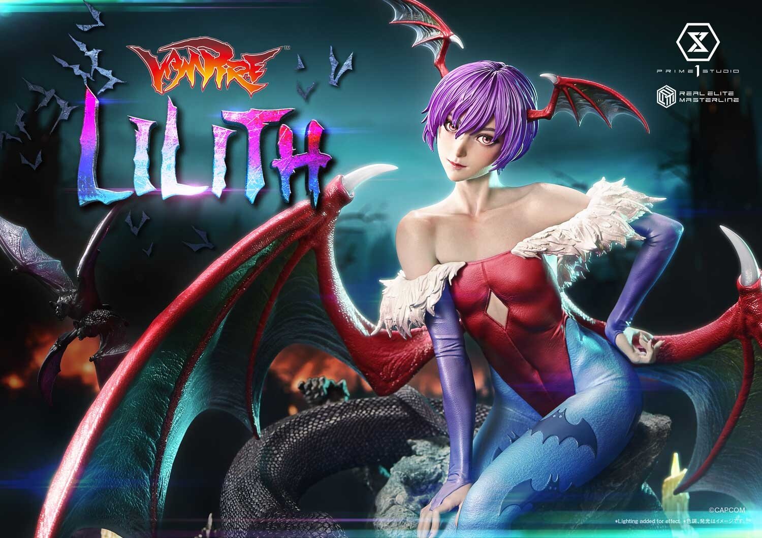 Real Elite Masterline Darkstalkers Lilith 1/4 Scale Figure: Prime 1 Studio - Tokyo Otaku Mode (TOM)