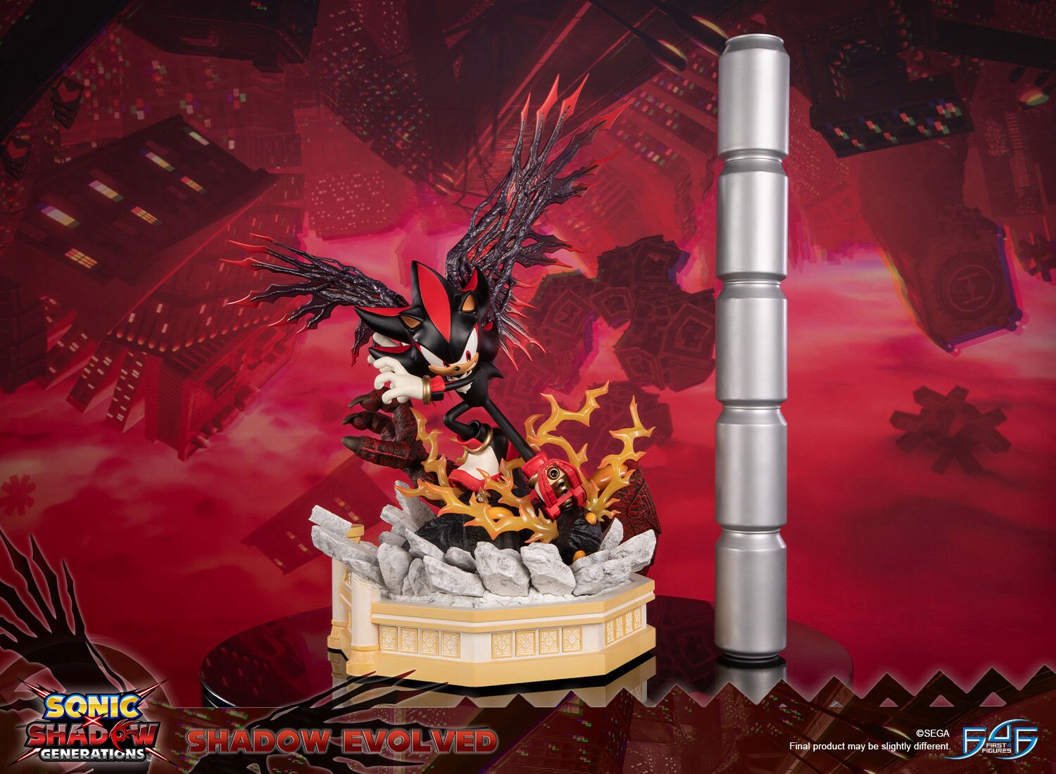 Sonic X Shadow Generations Shadow Evolved Statue: First 4 Figures ...