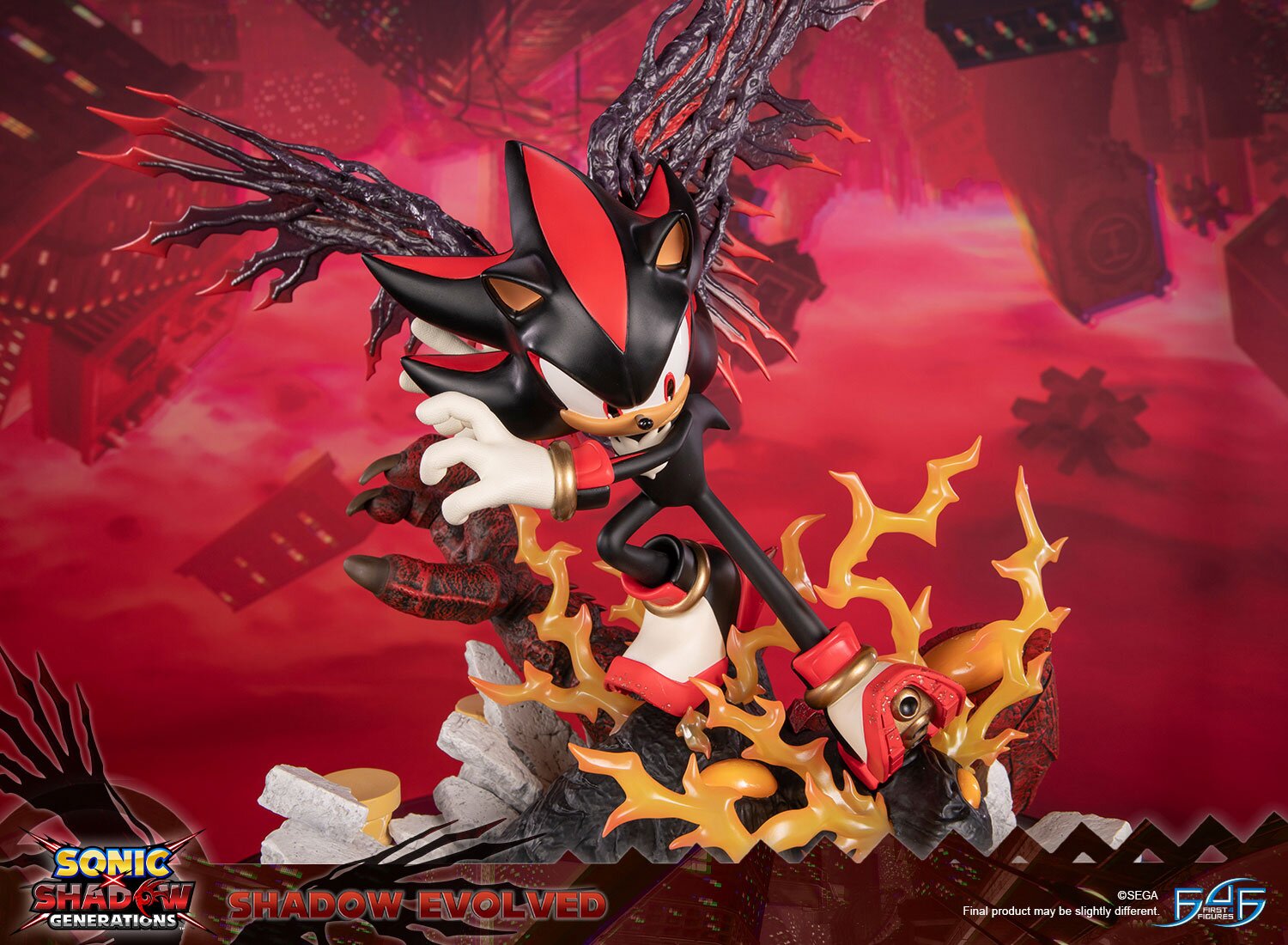 Sonic X Shadow Generations Shadow Evolved Statue: First 4 Figures 7% ...
