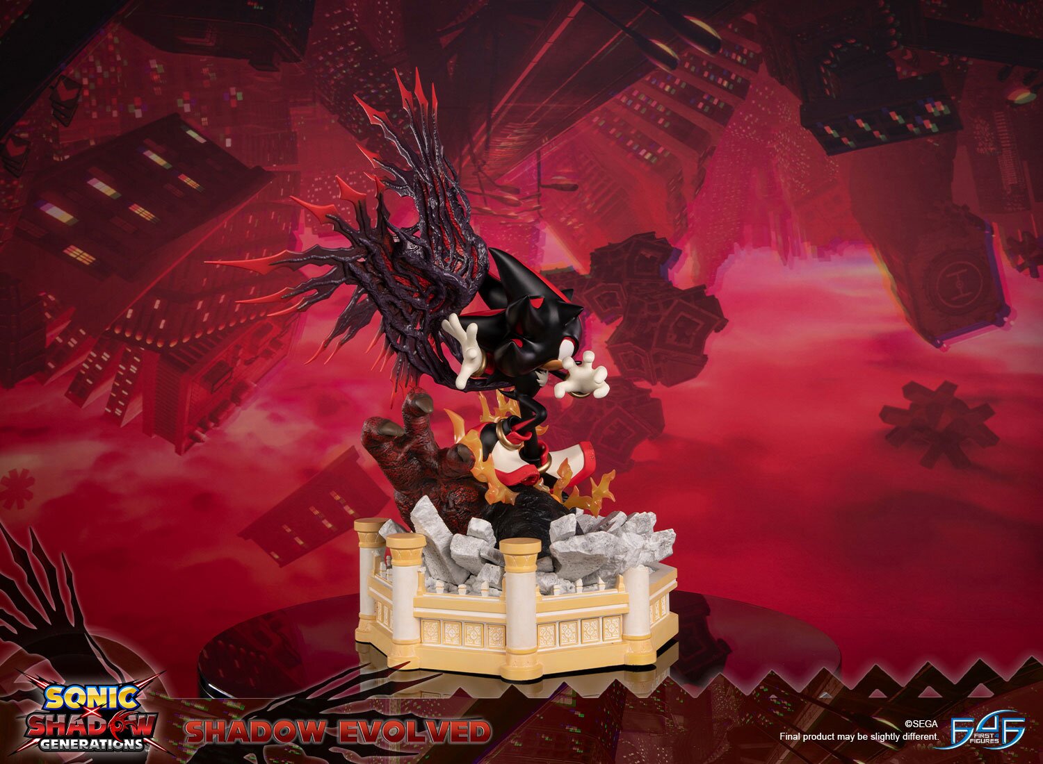 Sonic X Shadow Generations Shadow Evolved Statue: First 4 Figures ...