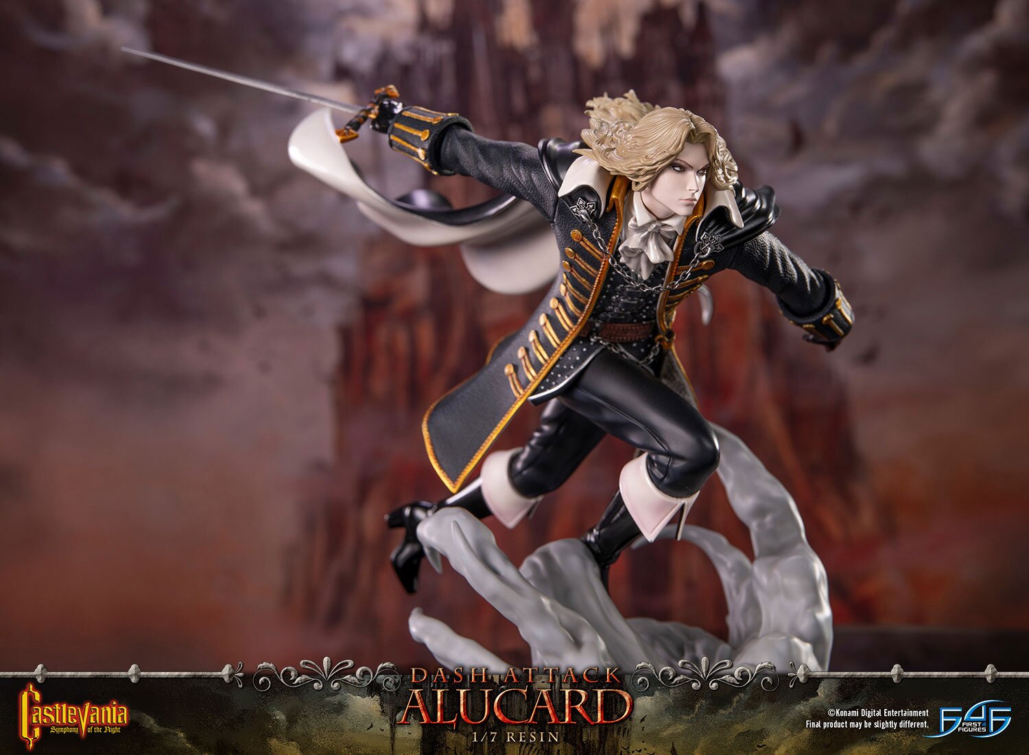 Castlevania: Symphony of the Night Dash Attack Alucard 1/7 Scale Resin ...