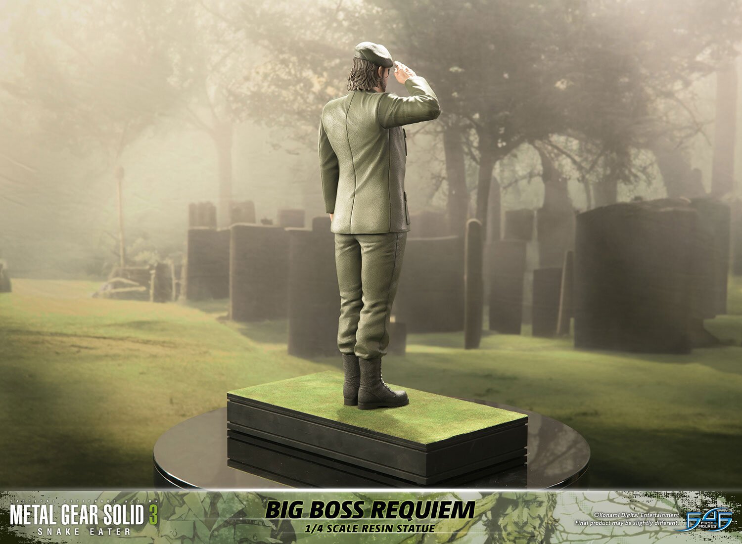 Metal Gear Solid 3: Snake Eater Big Boss Requiem 1/4 Scale Resin Statue ...