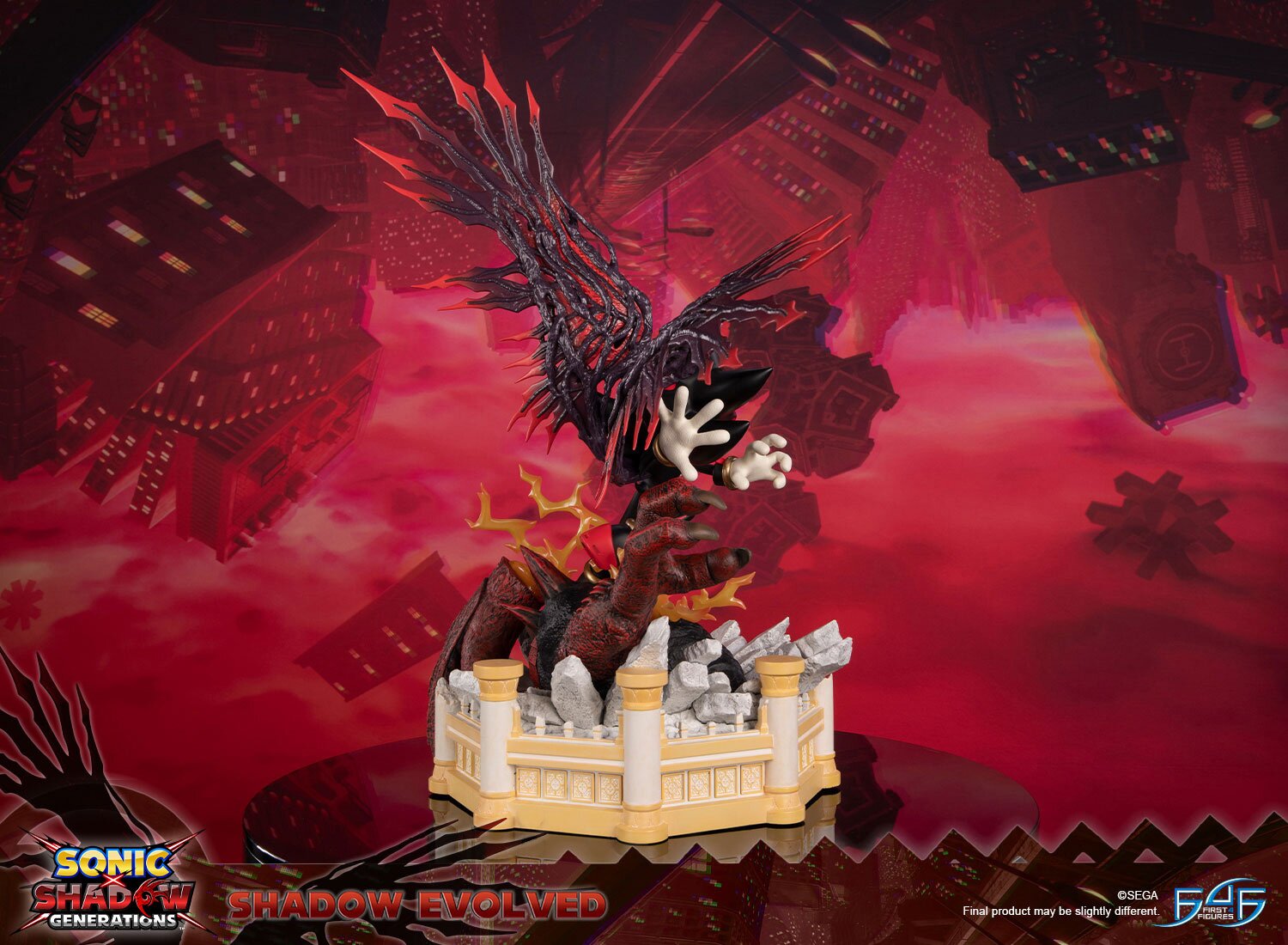Sonic X Shadow Generations Shadow Evolved Statue: First 4 Figures ...