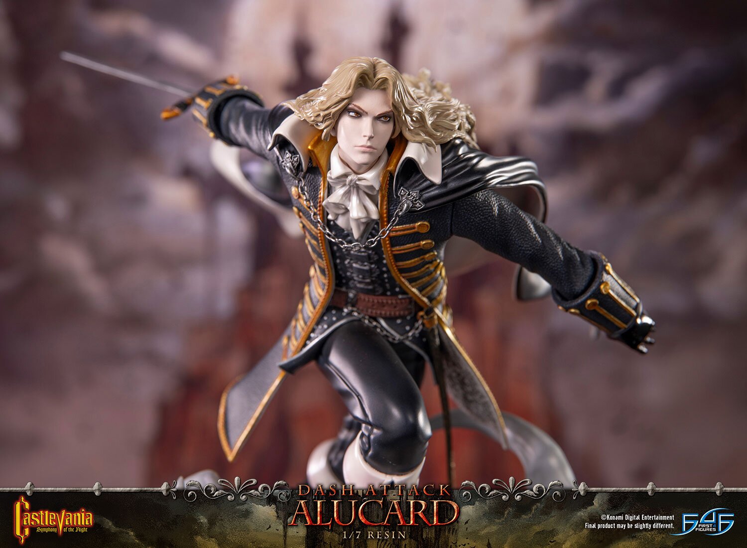 Castlevania: Symphony of the Night Dash Attack Alucard 1/7 Scale Resin ...