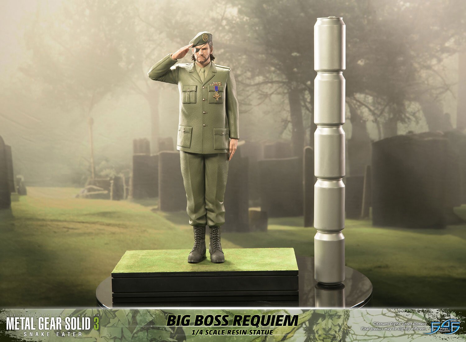 Metal Gear Solid 3: Snake Eater Big Boss Requiem 1/4 Scale Resin Statue ...