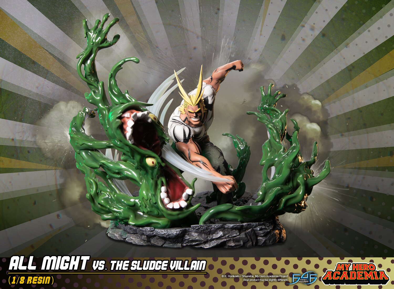 My Hero Academia All Might Vs. The Sludge Villain Statue - Tokyo Otaku ...