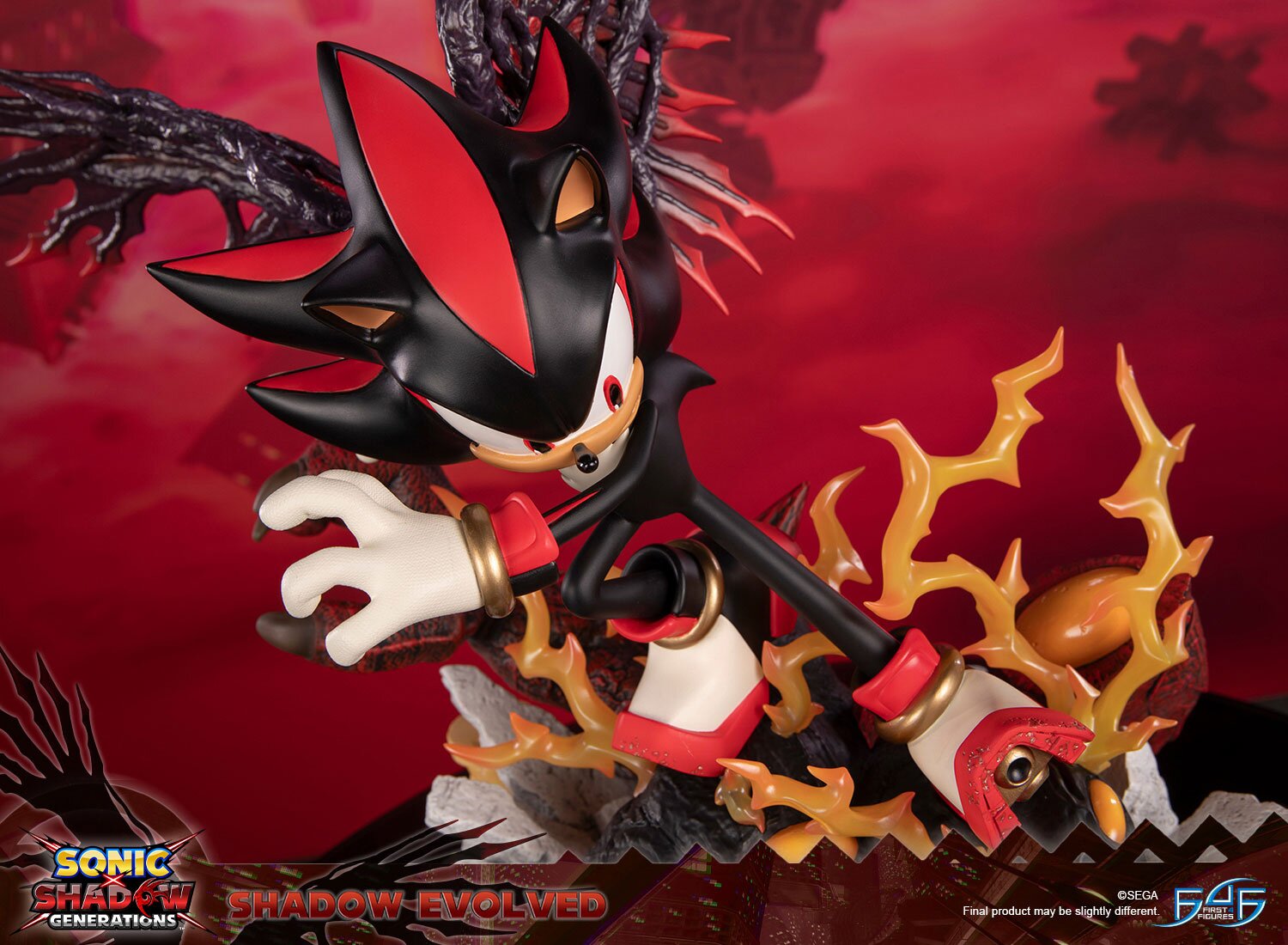 Sonic X Shadow Generations Shadow Evolved Statue: First 4 Figures ...