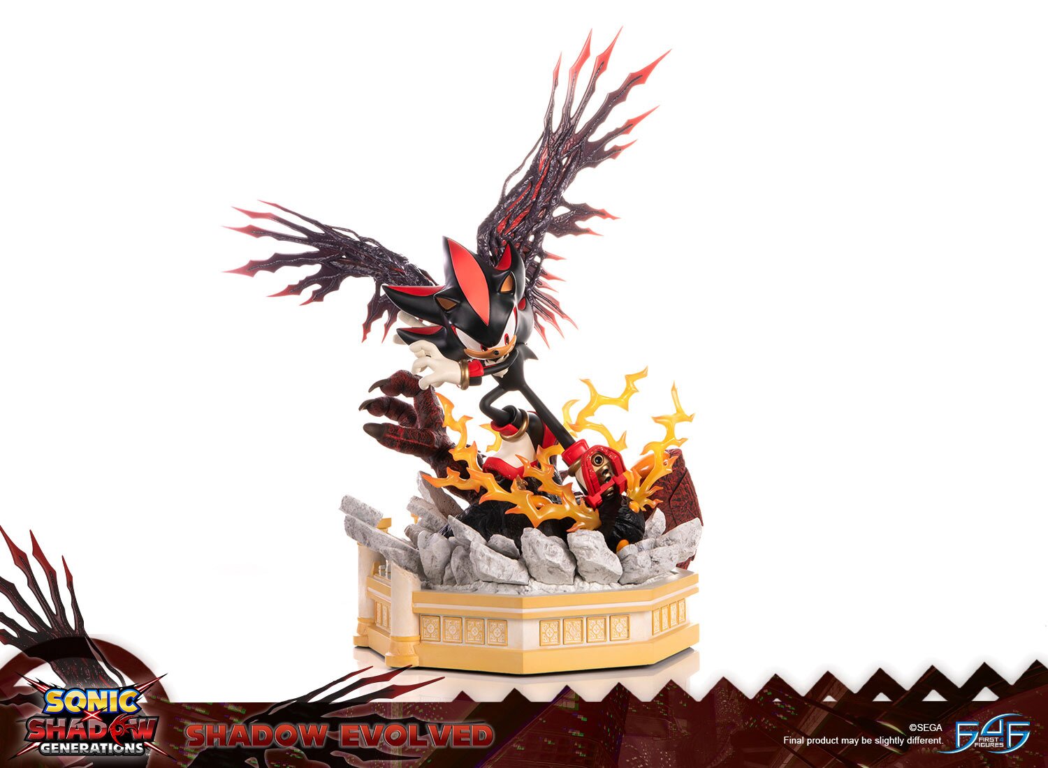 Sonic X Shadow Generations Shadow Evolved Statue: First 4 Figures 7% ...