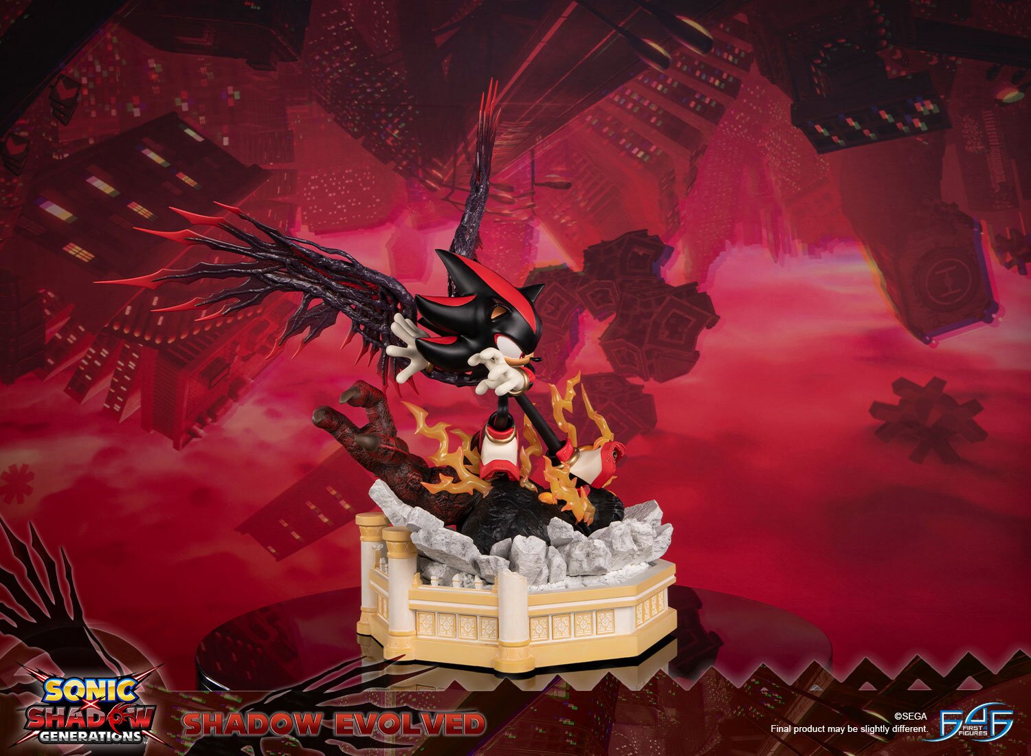 Sonic X Shadow Generations Shadow Evolved Statue: First 4 Figures ...