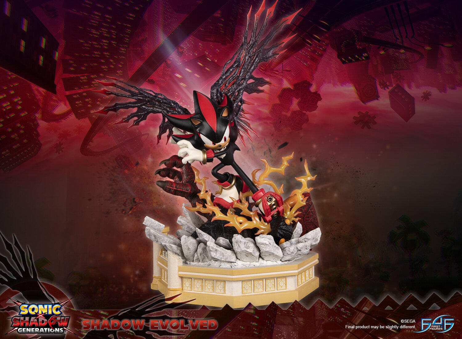 Sonic X Shadow Generations Shadow Evolved Statue: First 4 Figures 7% ...