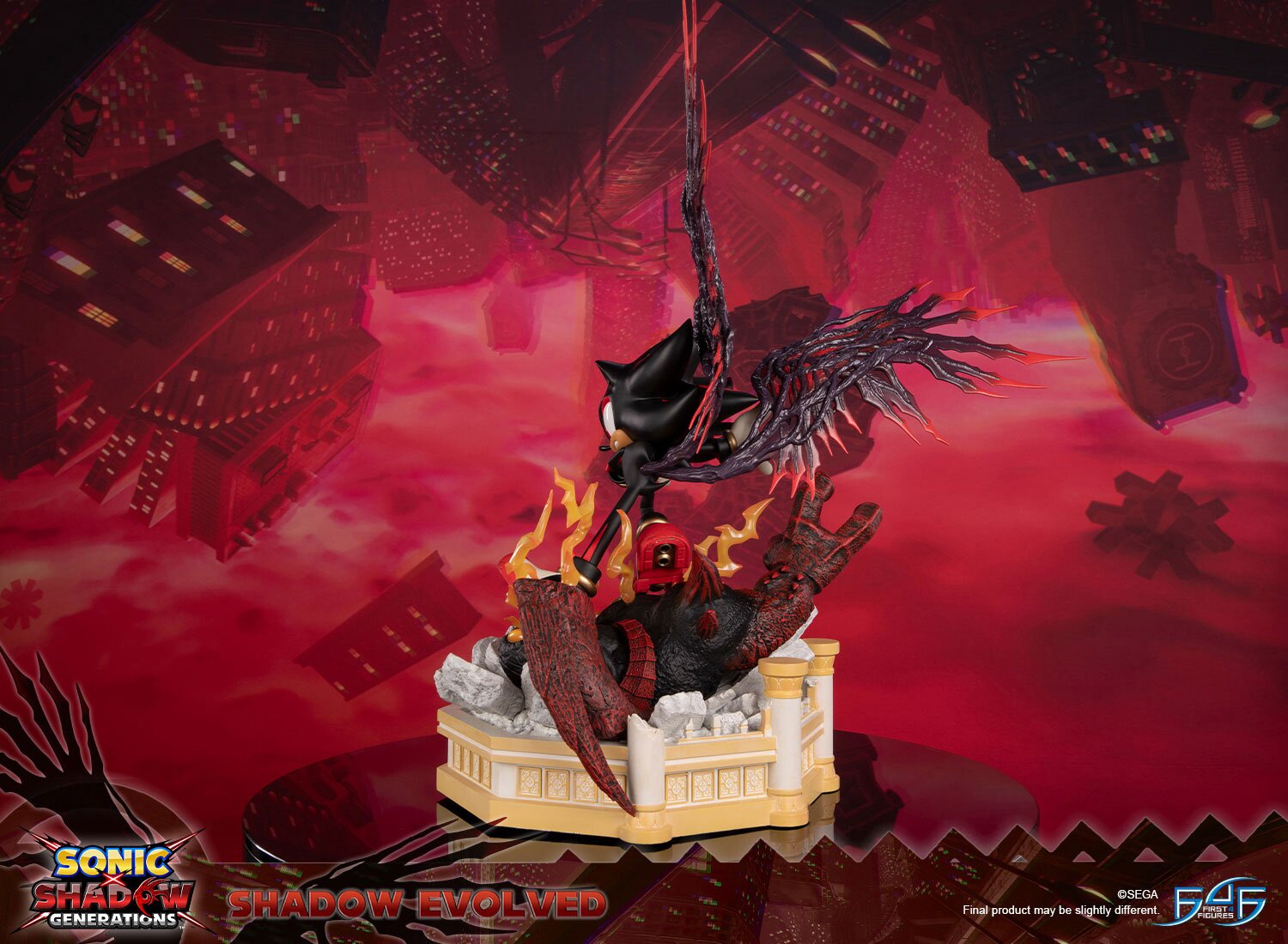 Sonic X Shadow Generations Shadow Evolved Statue: First 4 Figures ...