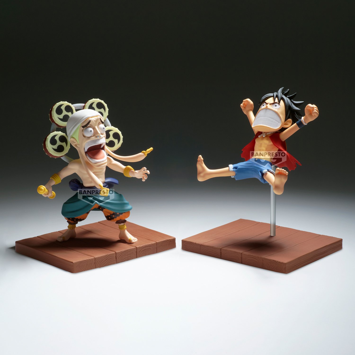 World Collectable Figure One Piece Log Stories Monkey D. Luffy & Enel ...