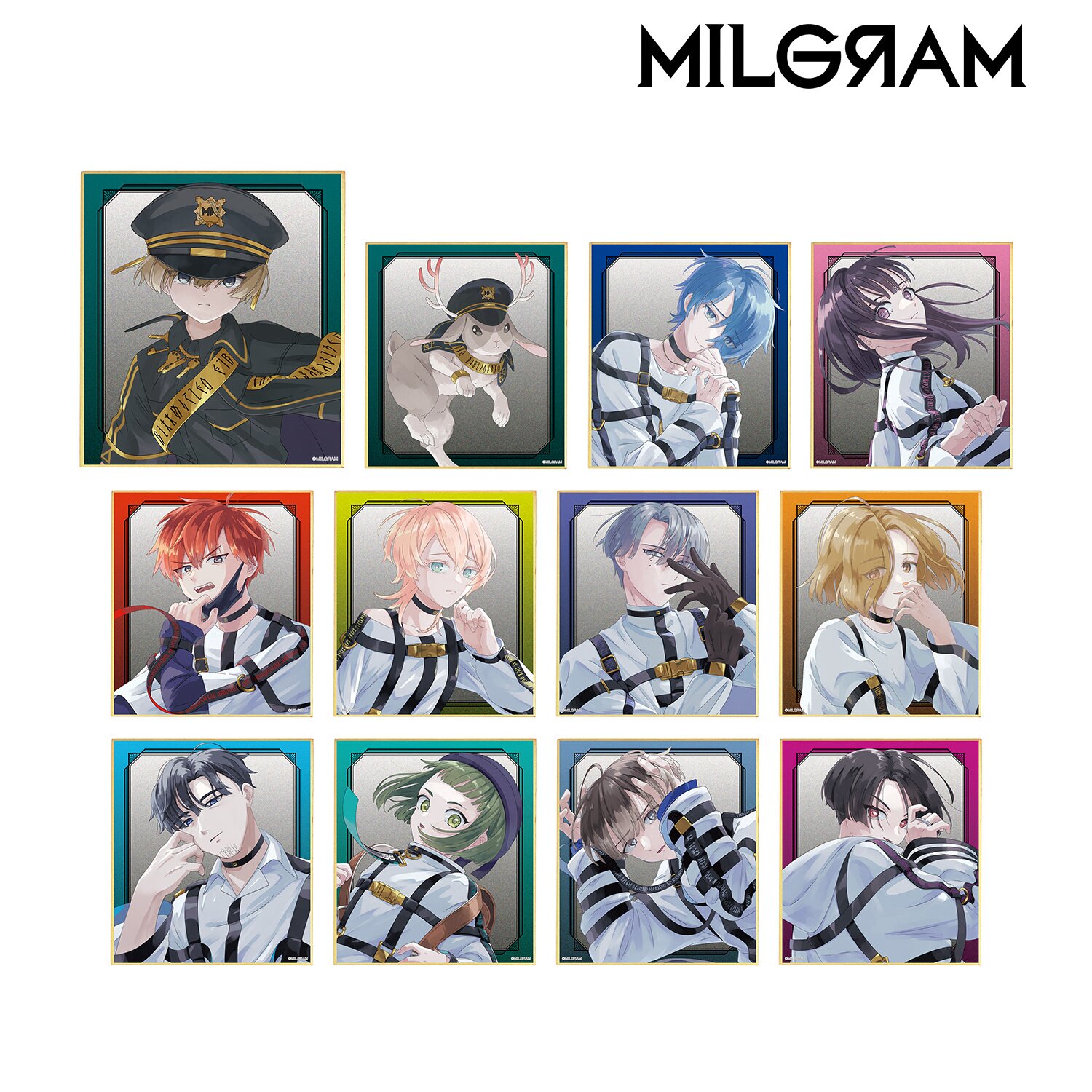 Milgram LIVE EVENT hallucination Ver. Trading mini Shikishi Board ...