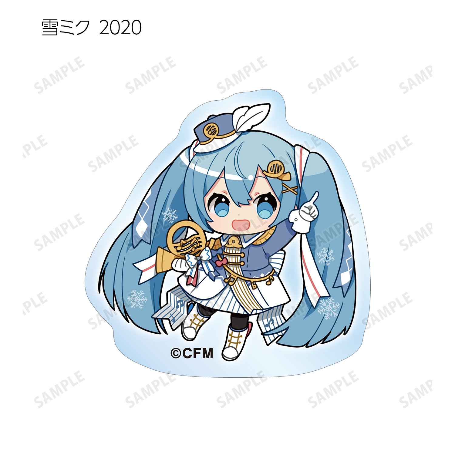 Snow Miku 2024 Art by Binchou Maguro Trading Acrylic Sticker Box Set ...