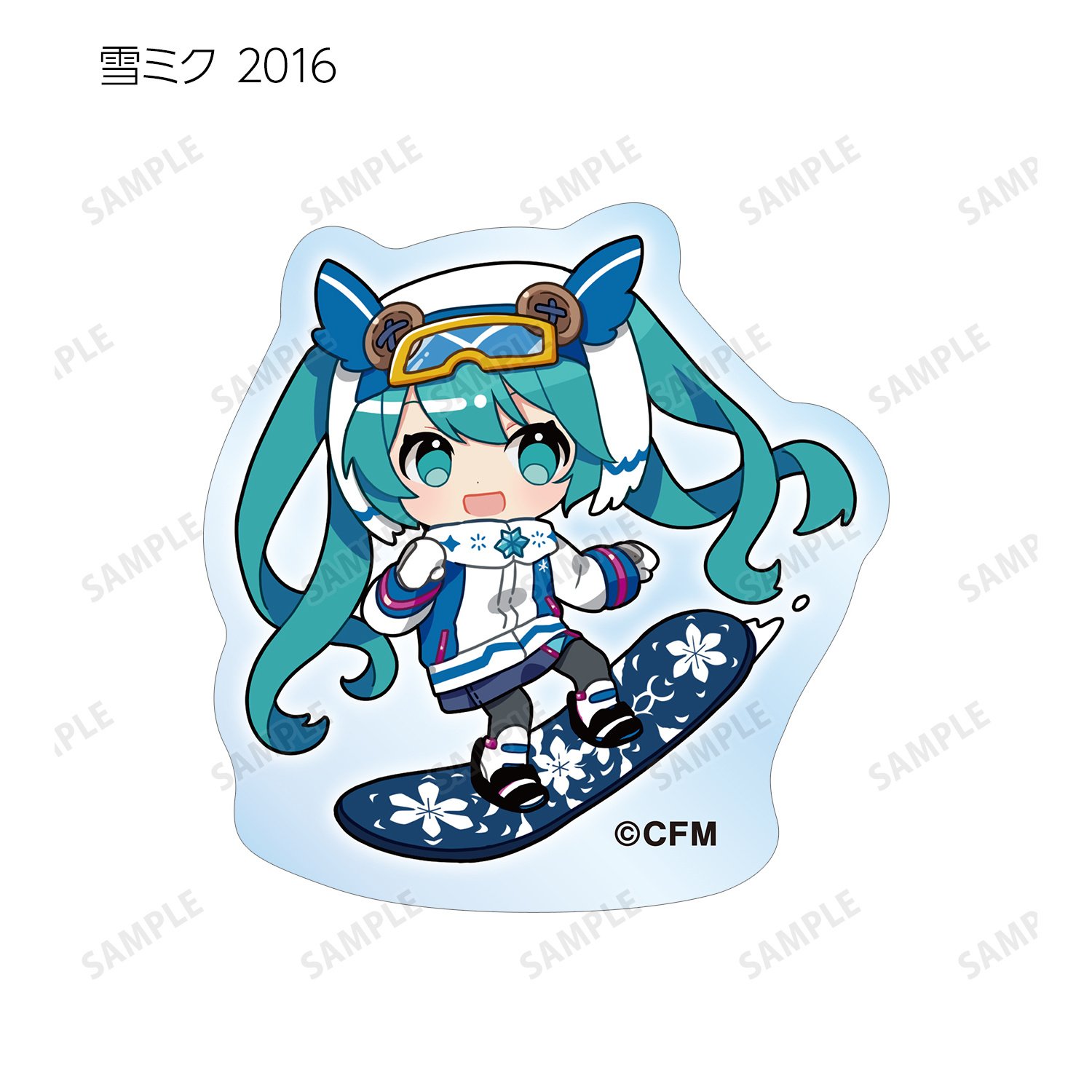 Snow Miku 2024 Art by Binchou Maguro Trading Acrylic Sticker Box Set ...