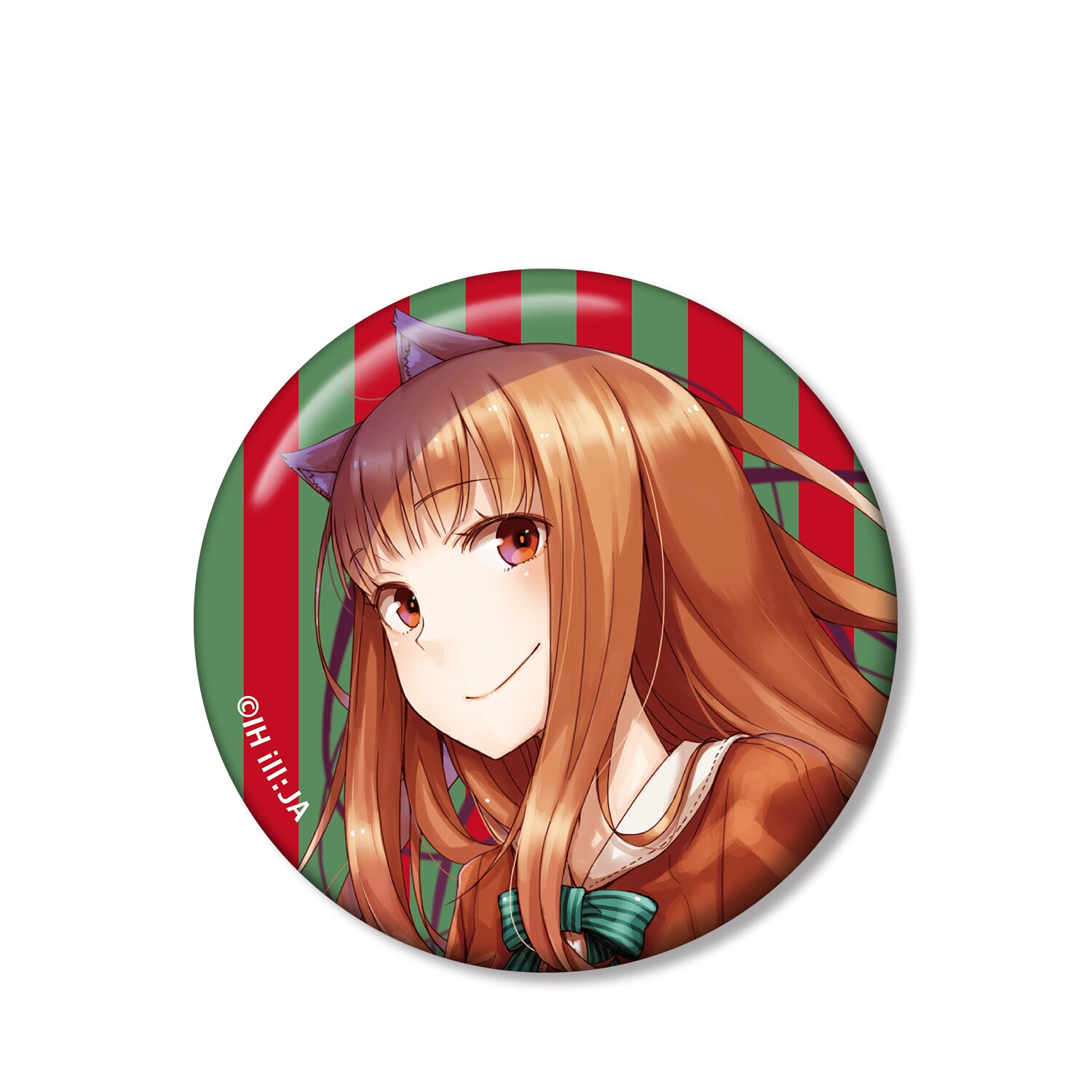 Spice and Wolf Jyuu Ayakura Illustration Holo Pin Badge - Tokyo Otaku ...