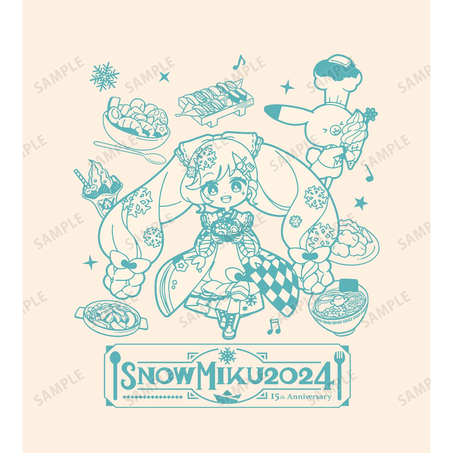 Snow Miku 2024 Art by Ituka Marche Bag - Tokyo Otaku Mode (TOM)