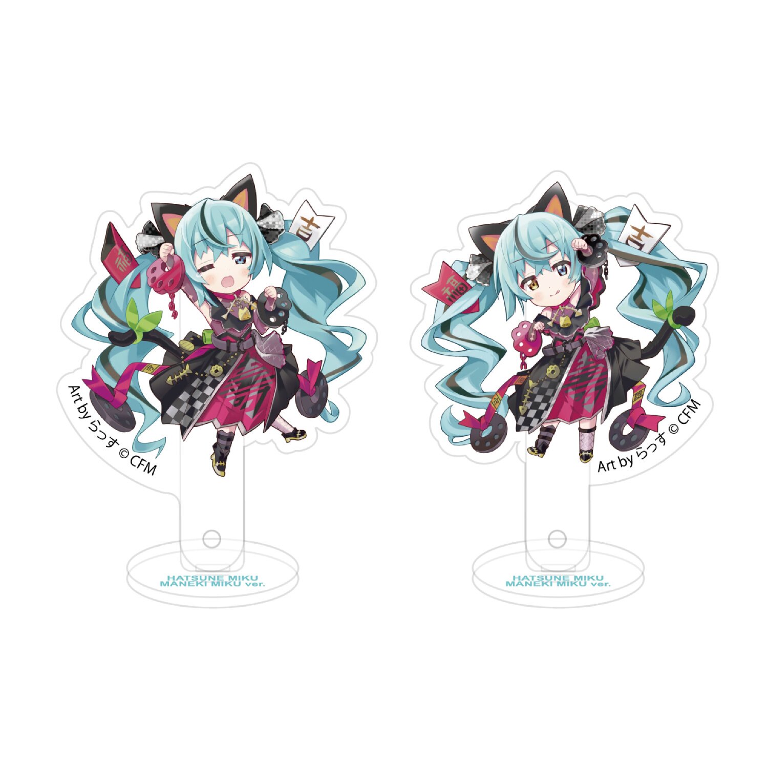 Hatsune Miku x Lucky Cat Two Birds with One Stone Prop and Stand Art by ...