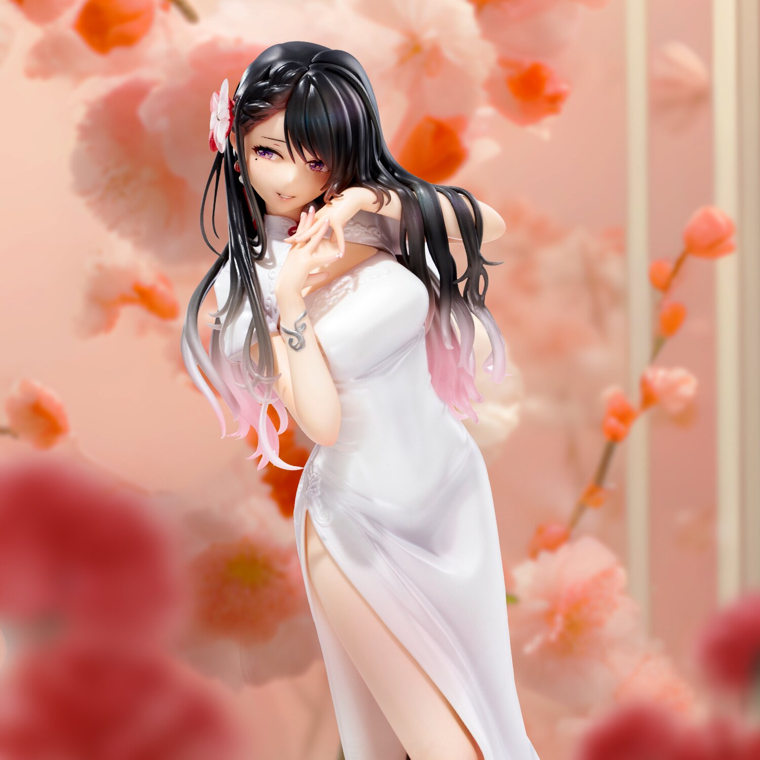 Mai Okuma Illustration Iyashikei White Chinese Dress Onee-San Non-Scale Figure - Tokyo Otaku ...