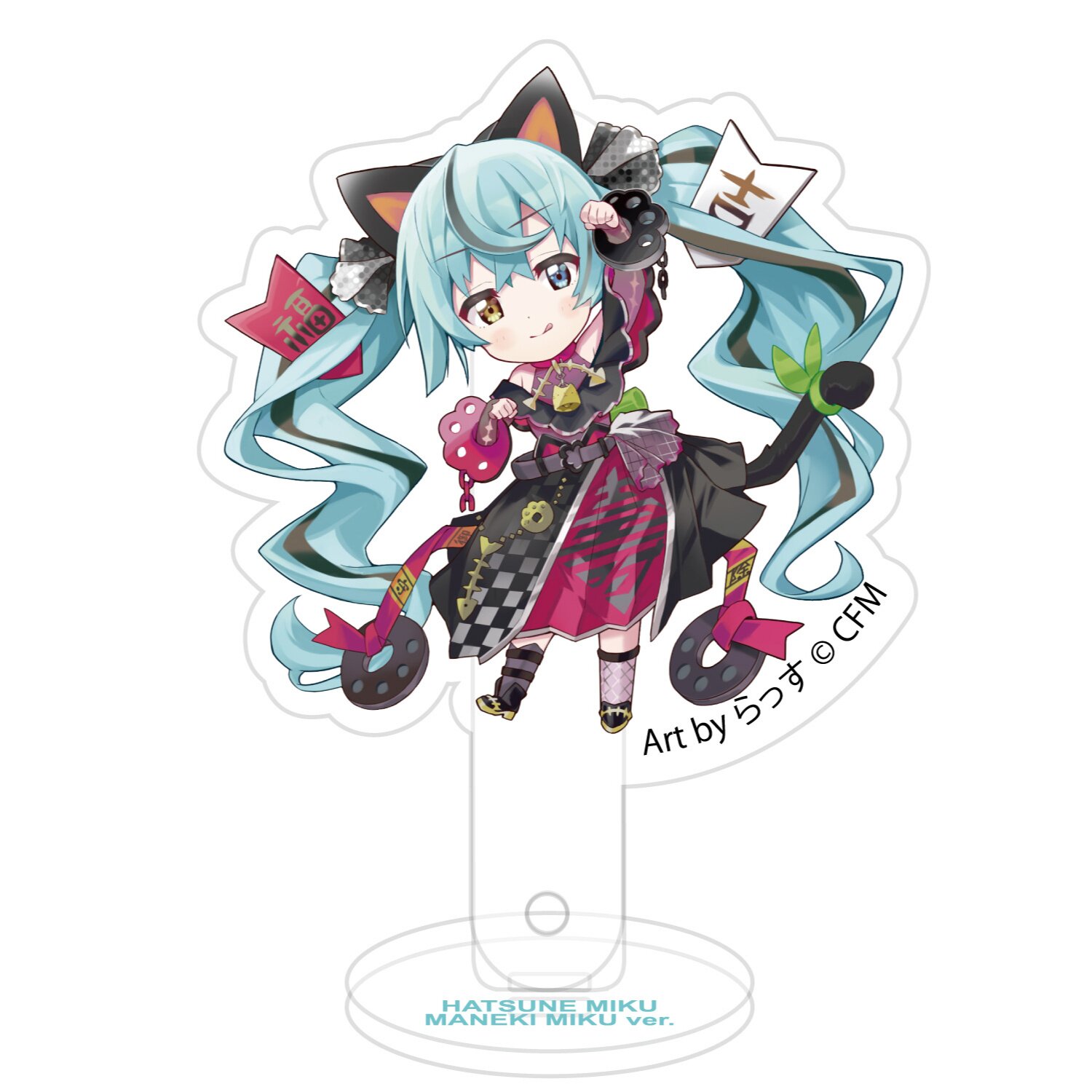 Hatsune Miku x Lucky Cat Two Birds with One Stone Prop and Stand Art by ...