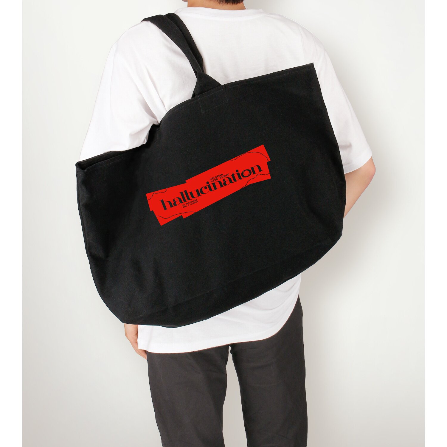 Milgram LIVE EVENT hallucination Ver. Logo BIG Zip Tote Bag - Tokyo ...