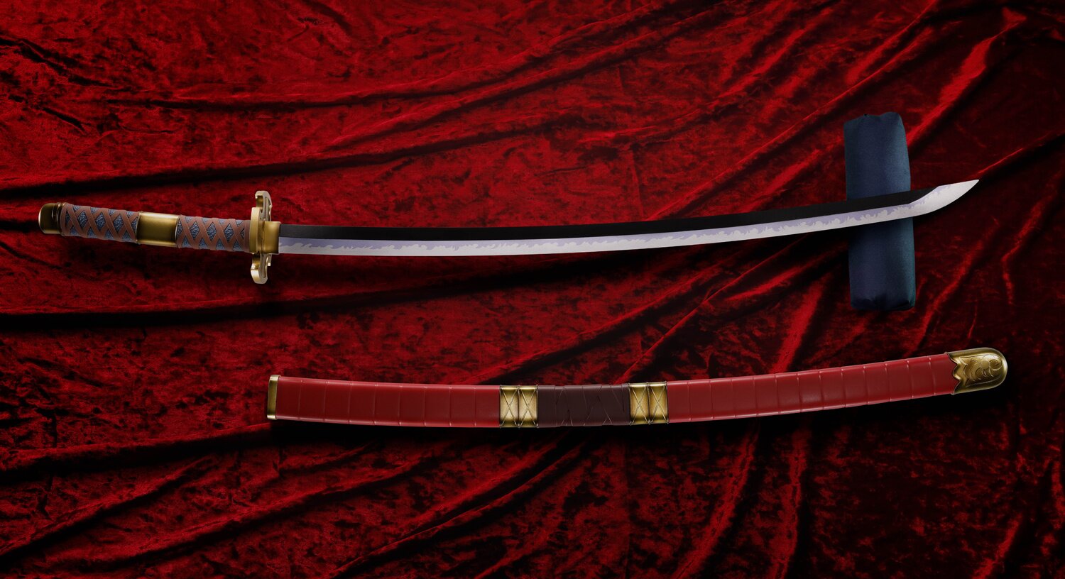 Proplica One Piece Roronoa Zoro Three Sword Style Set (Wado Ichimonji ...