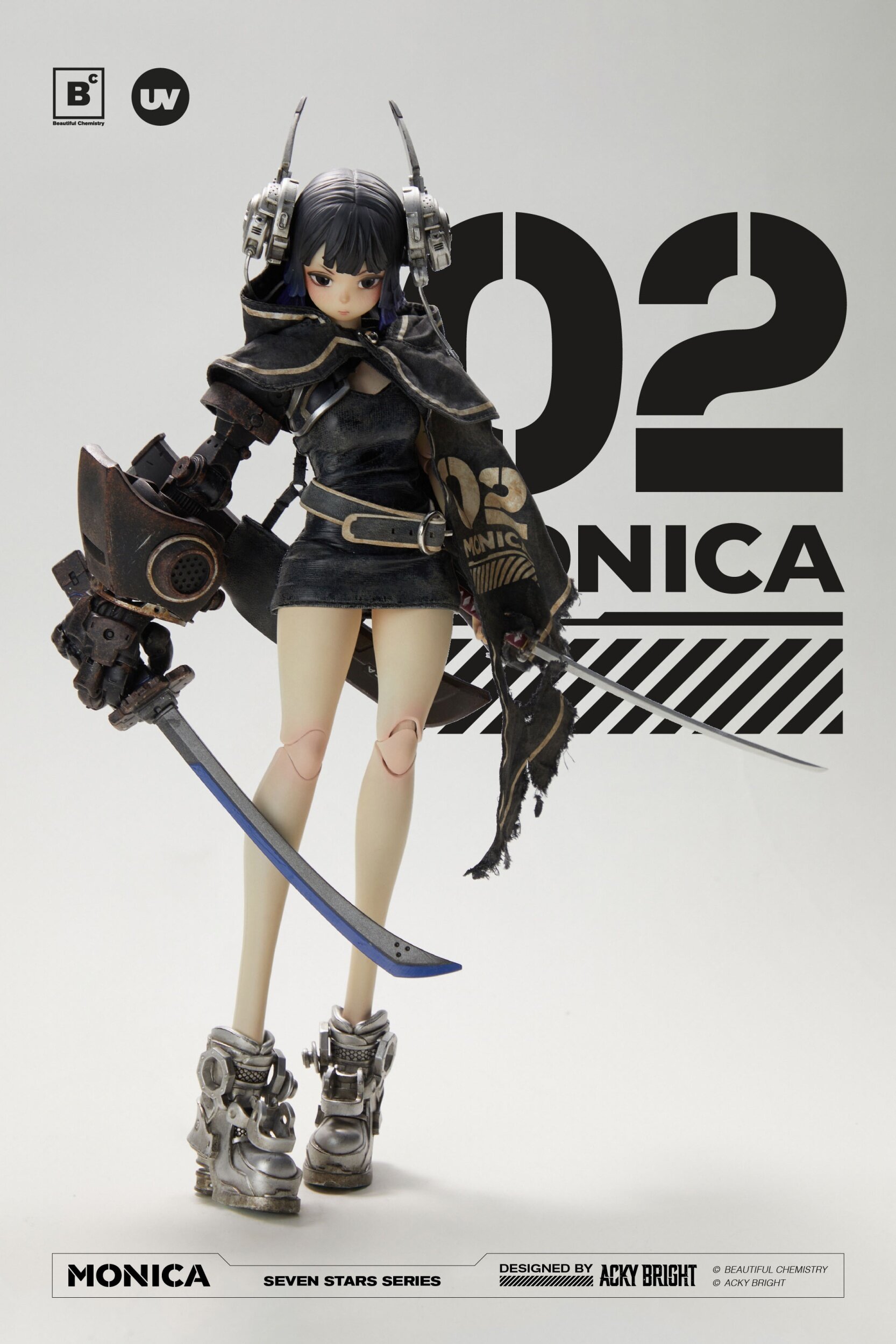 Seven Stars Series No. 2 Monica 1/6 Scale Action Figure - Tokyo Otaku ...