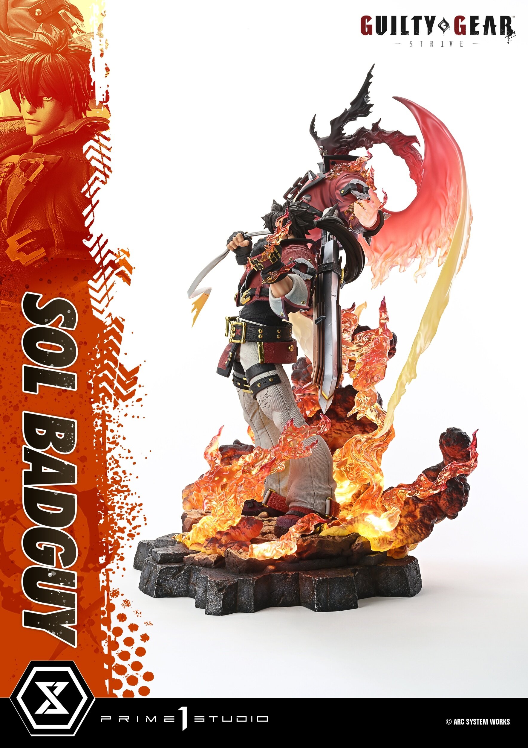 Ultimate Premium Masterline Guilty Gear -Strive- Sol Badguy 1/4 Scale Figure: Prime 1 Studio ...