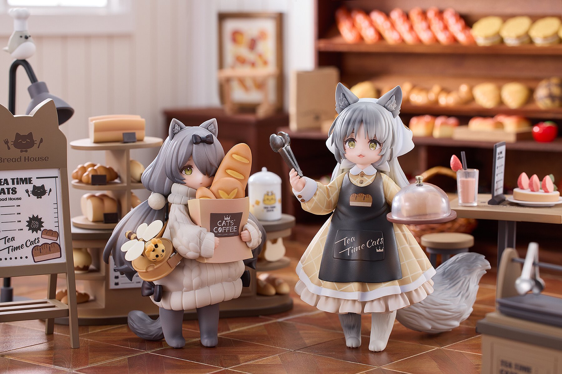 Decorated Life Collection Series Tea Time Cats: Nyan-machi Bakery Clerk ...