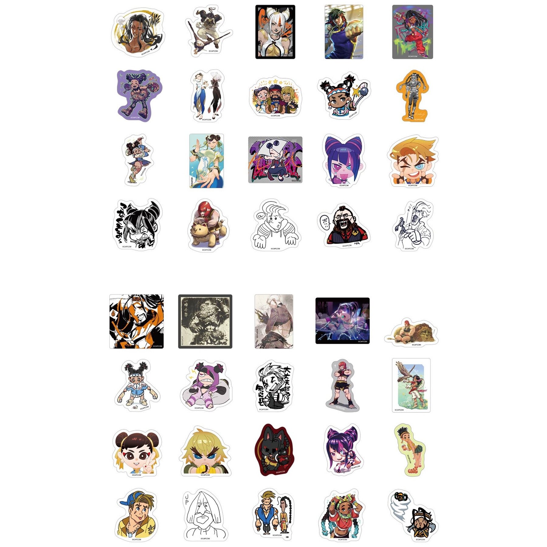 Street Fighter 6 Variety Die-cut Sticker: Capcom - Tokyo Otaku Mode (TOM)
