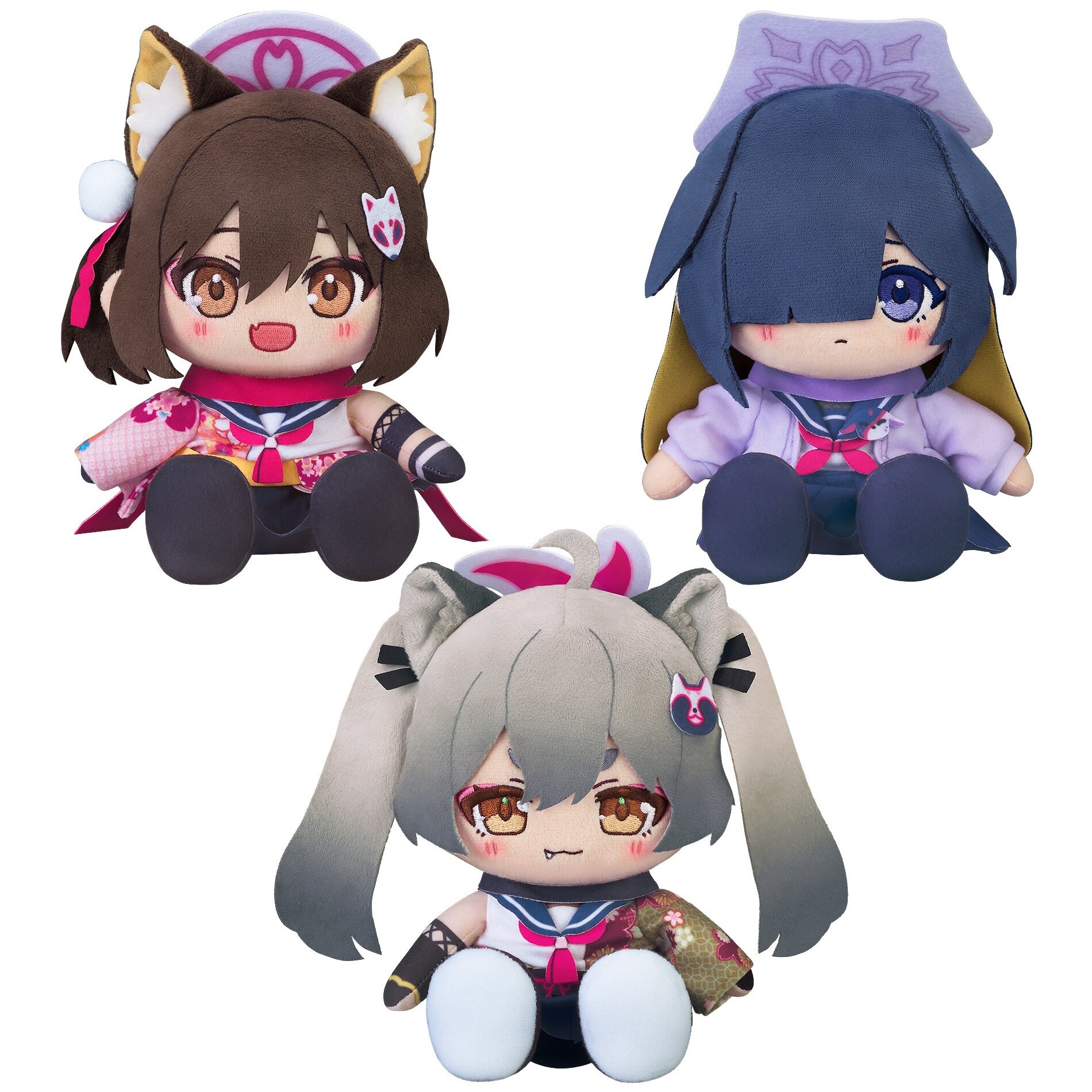 Blue Archive Chocopuni Plushie Izuna/Tsukuyo/Michiru: Good Smile ...
