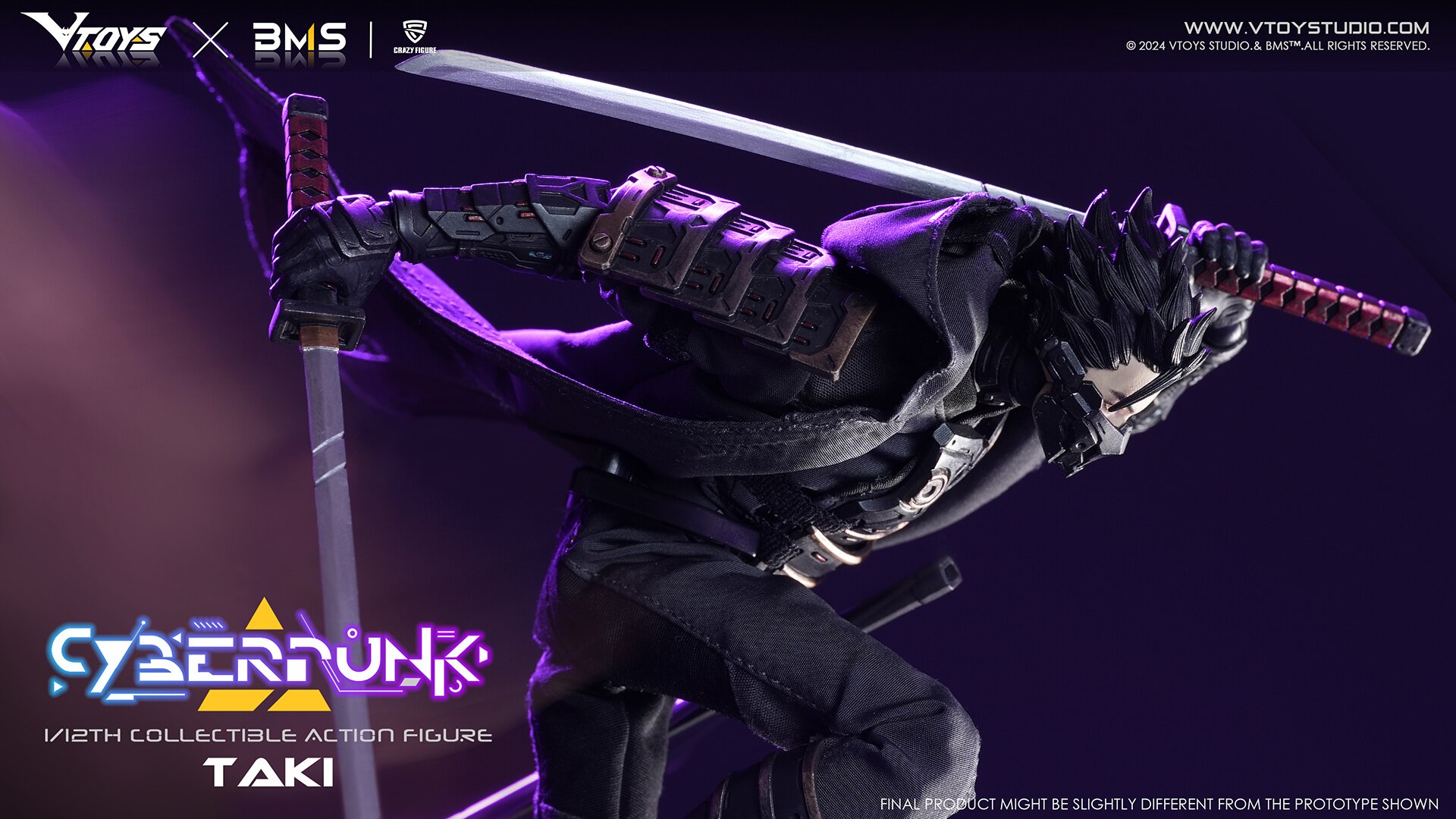 Cyberpunk Series Samurai Taki 1/12 Scale Action Figure: Vtoys 19% OFF ...
