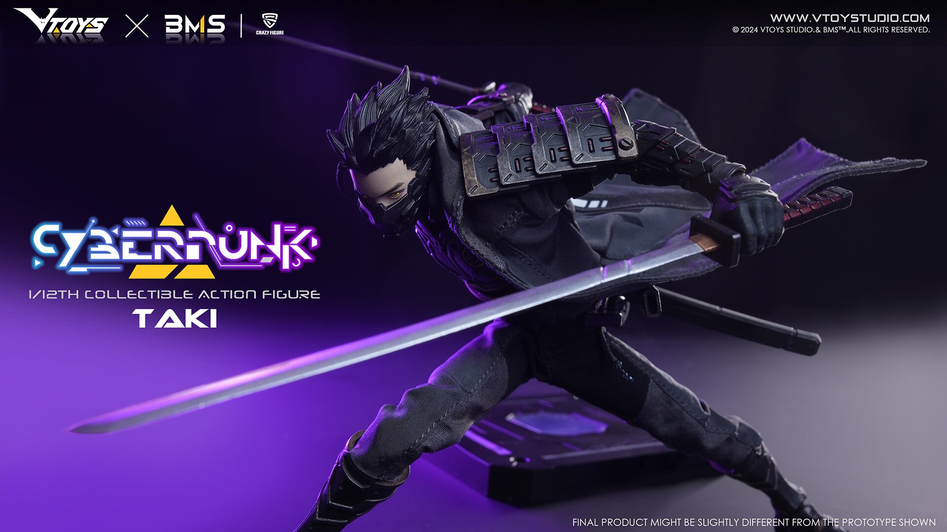 Cyberpunk Series Samurai Taki 1/12 Scale Action Figure: Vtoys 19% OFF ...