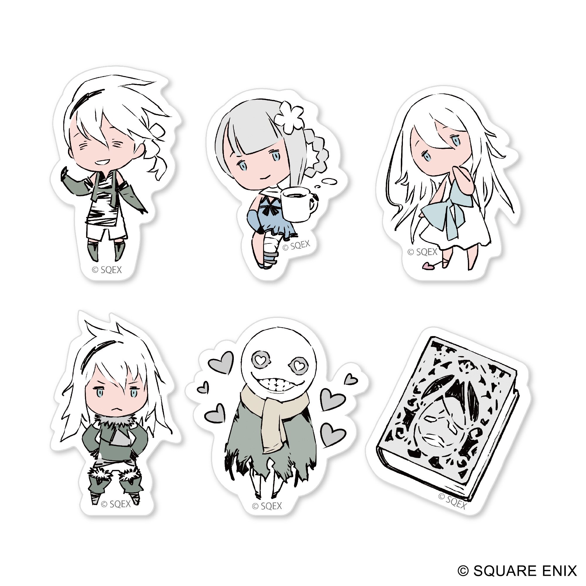 NieR Replicant Ver. 1.22474487139... Mini Character Sticker Set - Tokyo ...