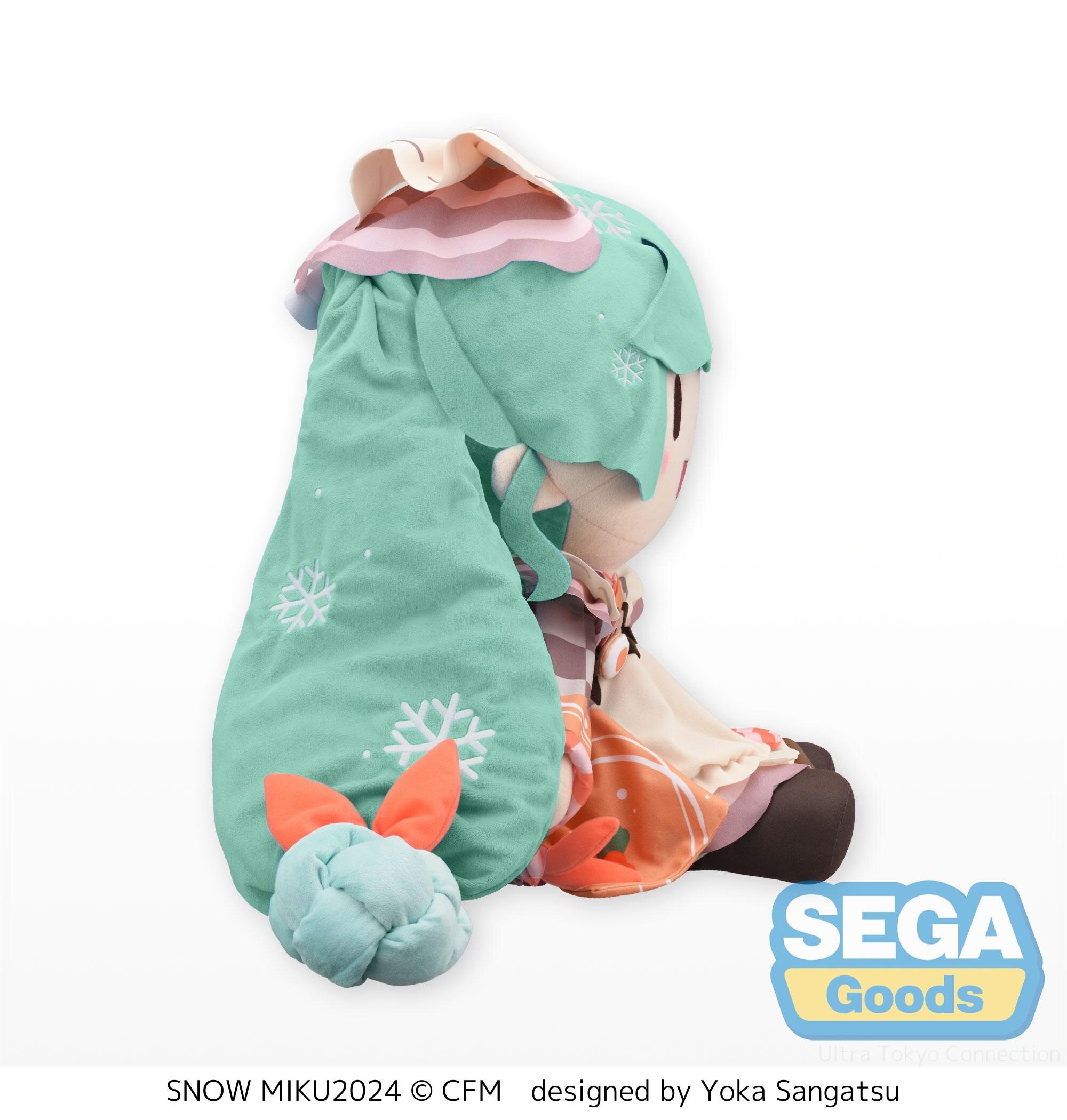 Fuwapuchi Hatsune Miku: Snow Miku 2024 Ver. Dodeka Jumbo Plush: Sega - Tokyo Otaku Mode (TOM)