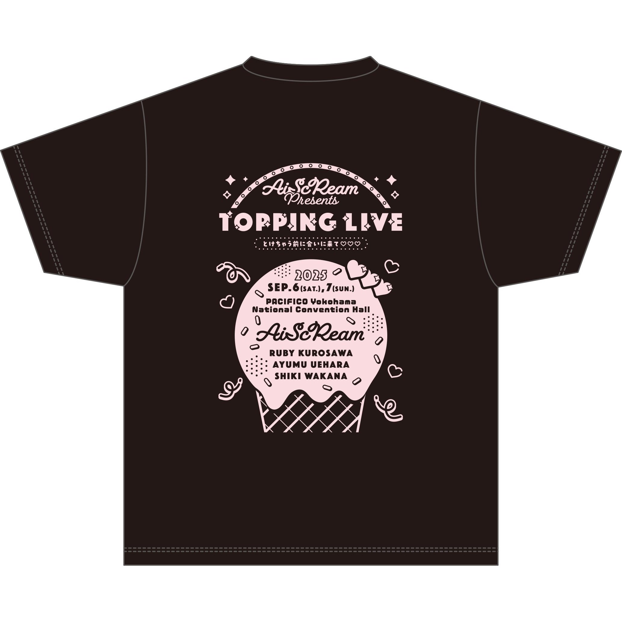 AiScReam Presents TOPPING LIVE Come See Me Before I Melt ♡♡♡ T-Shirt ...