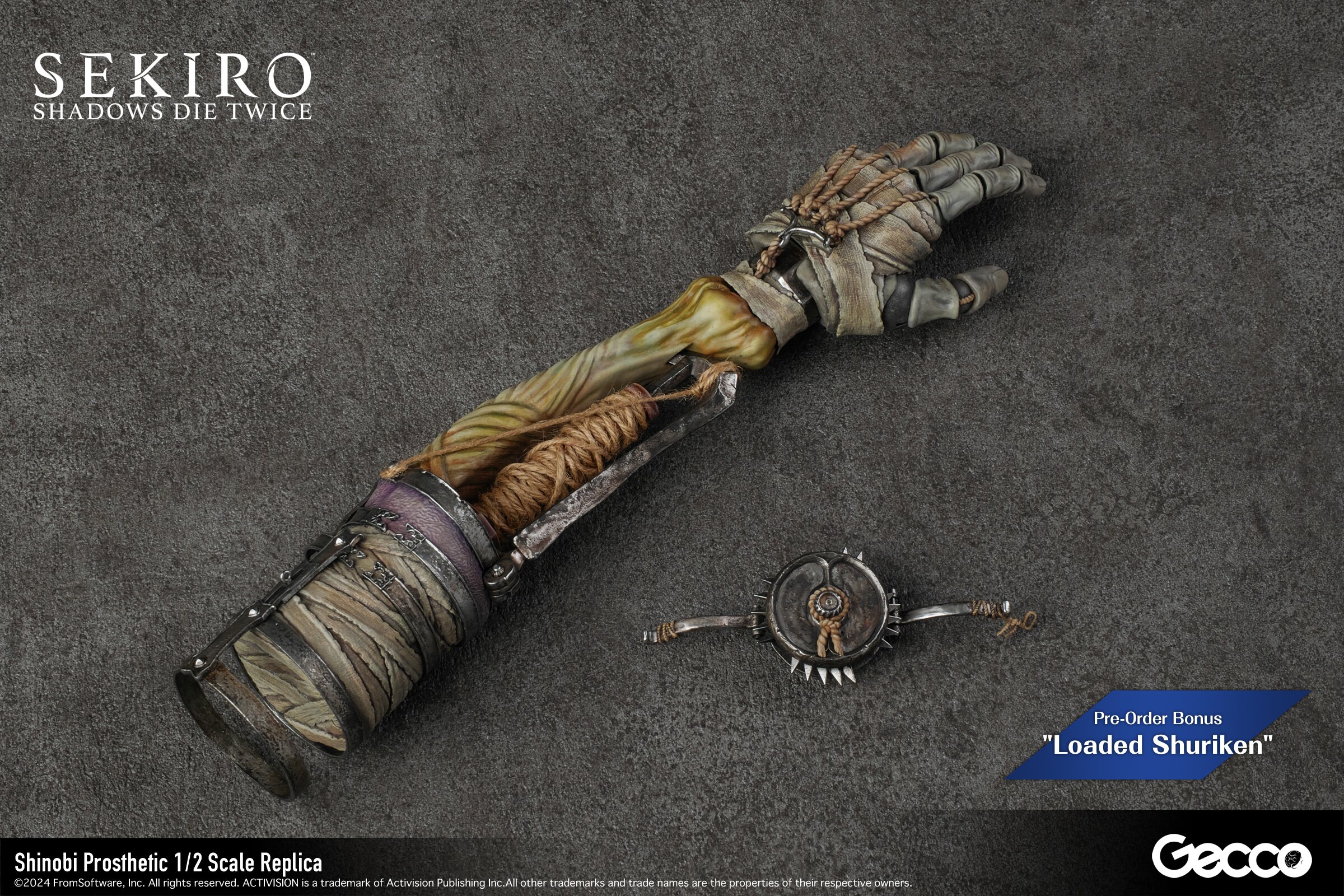 Sekiro: Shadows Die Twice Shinobi Prosthetic 1/2 Scale Replica Figure ...