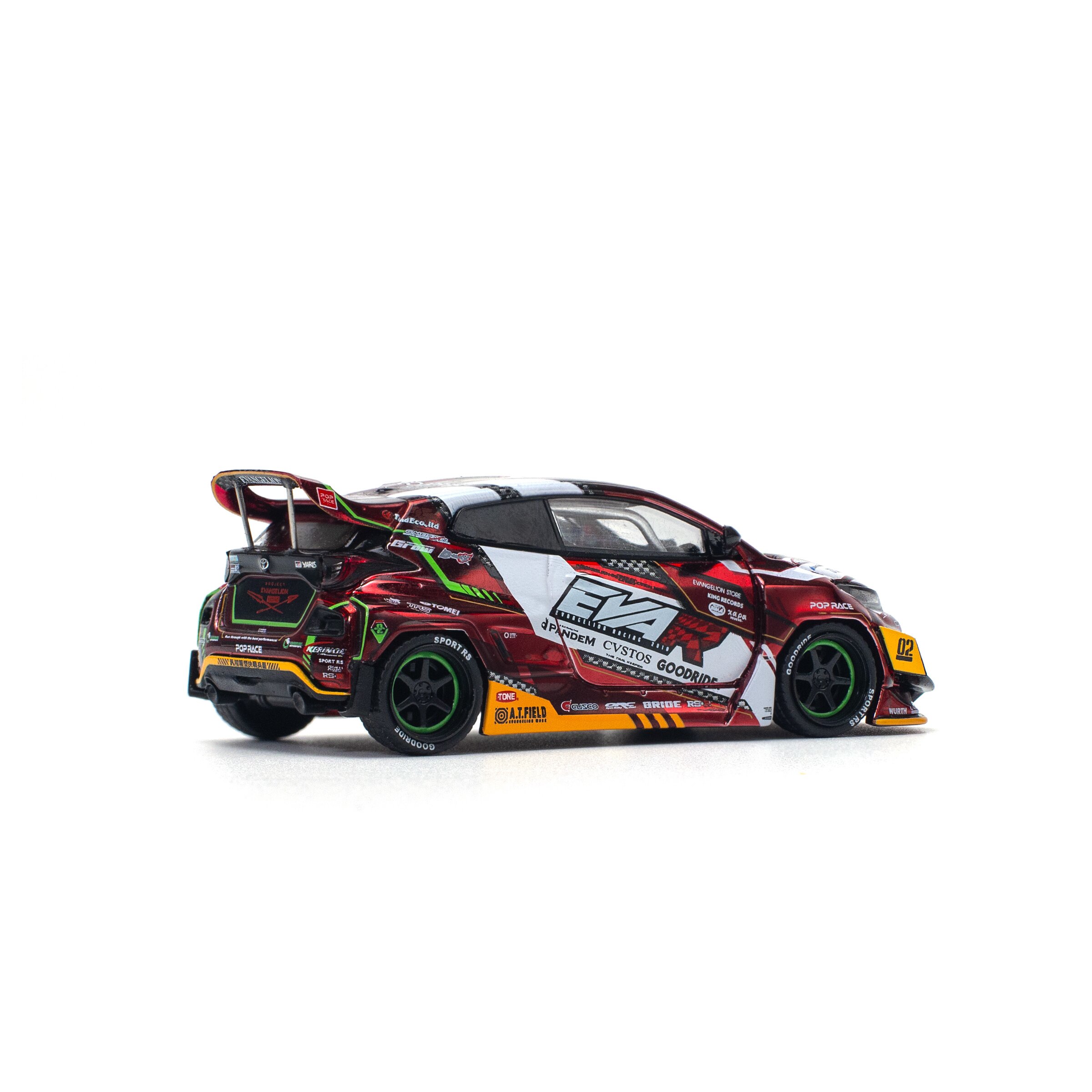 Evangelion Racing Eva RT Unit-02 Goodride GR Yaris 1/64 Scale Mini Car ...