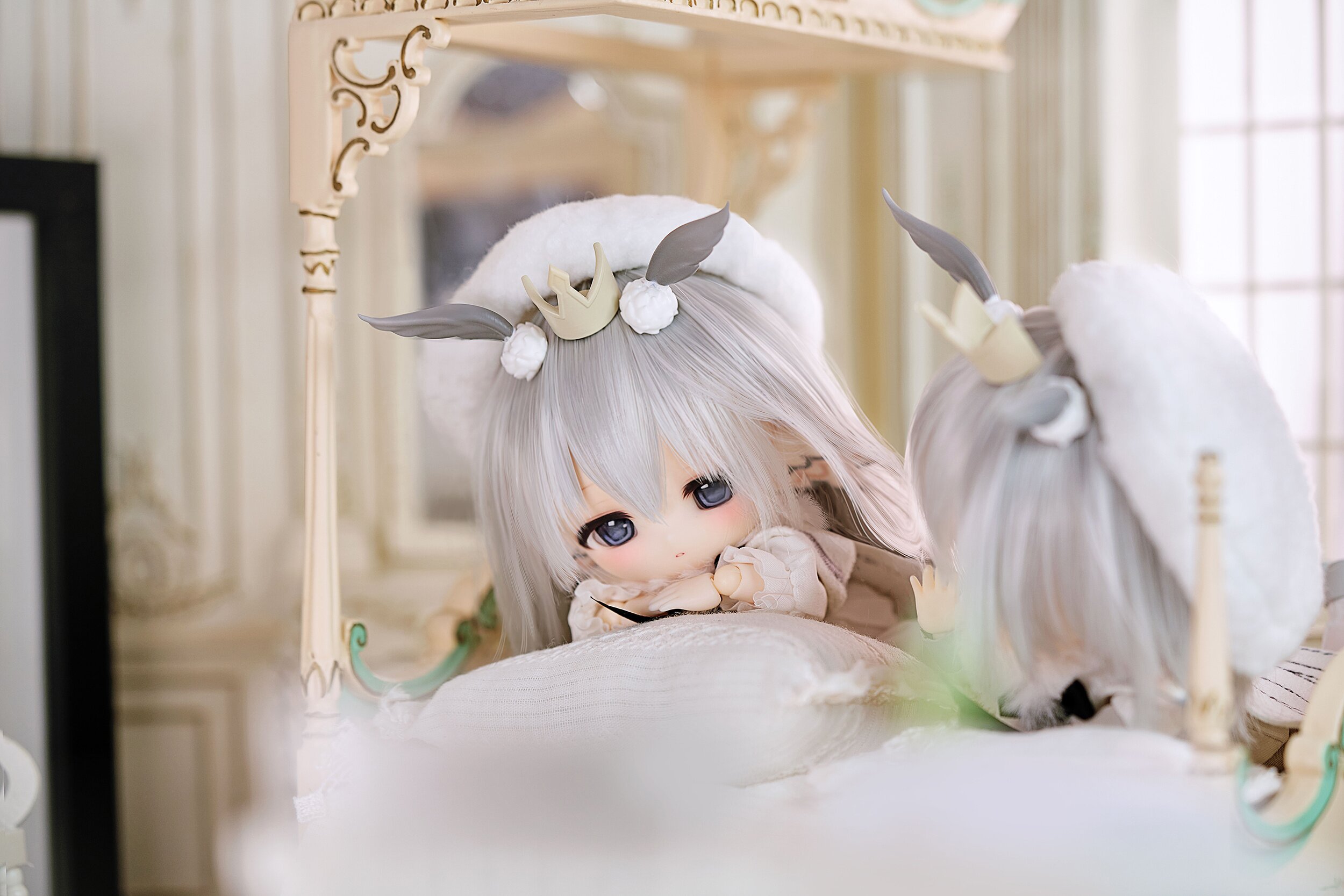 Piccodo Action Doll x White Box Alice Deformed Doll & Haneko No Make-up Doll Head Set Shirokuwa ...