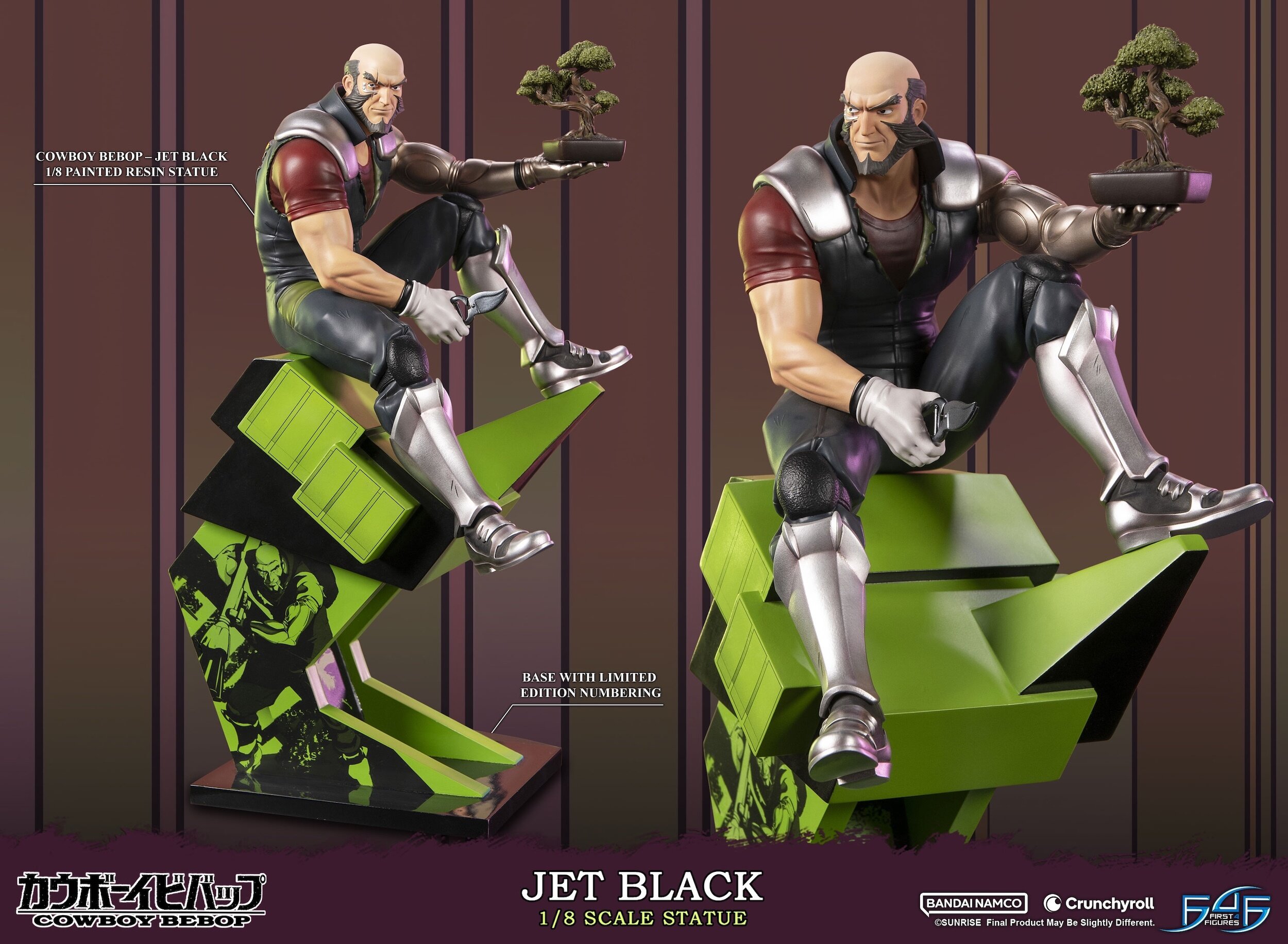 Cowboy Bebop Jet Black 1/8 Scale Statue: First 4 Figures 8% OFF - Tokyo ...