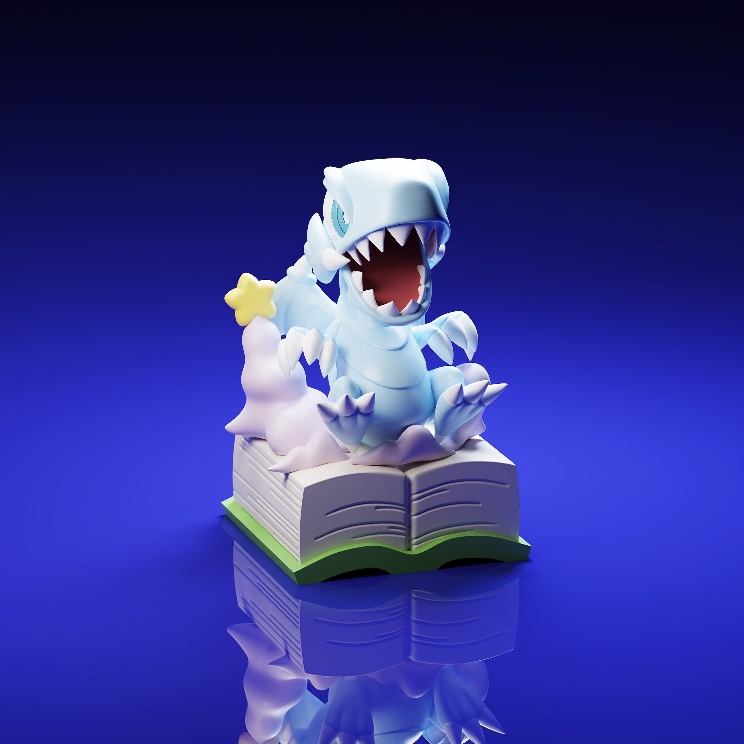 Yu-Gi-Oh! Toon Blue-Eyes Dragon Keycap Figure: Eminent Crafts - Tokyo ...