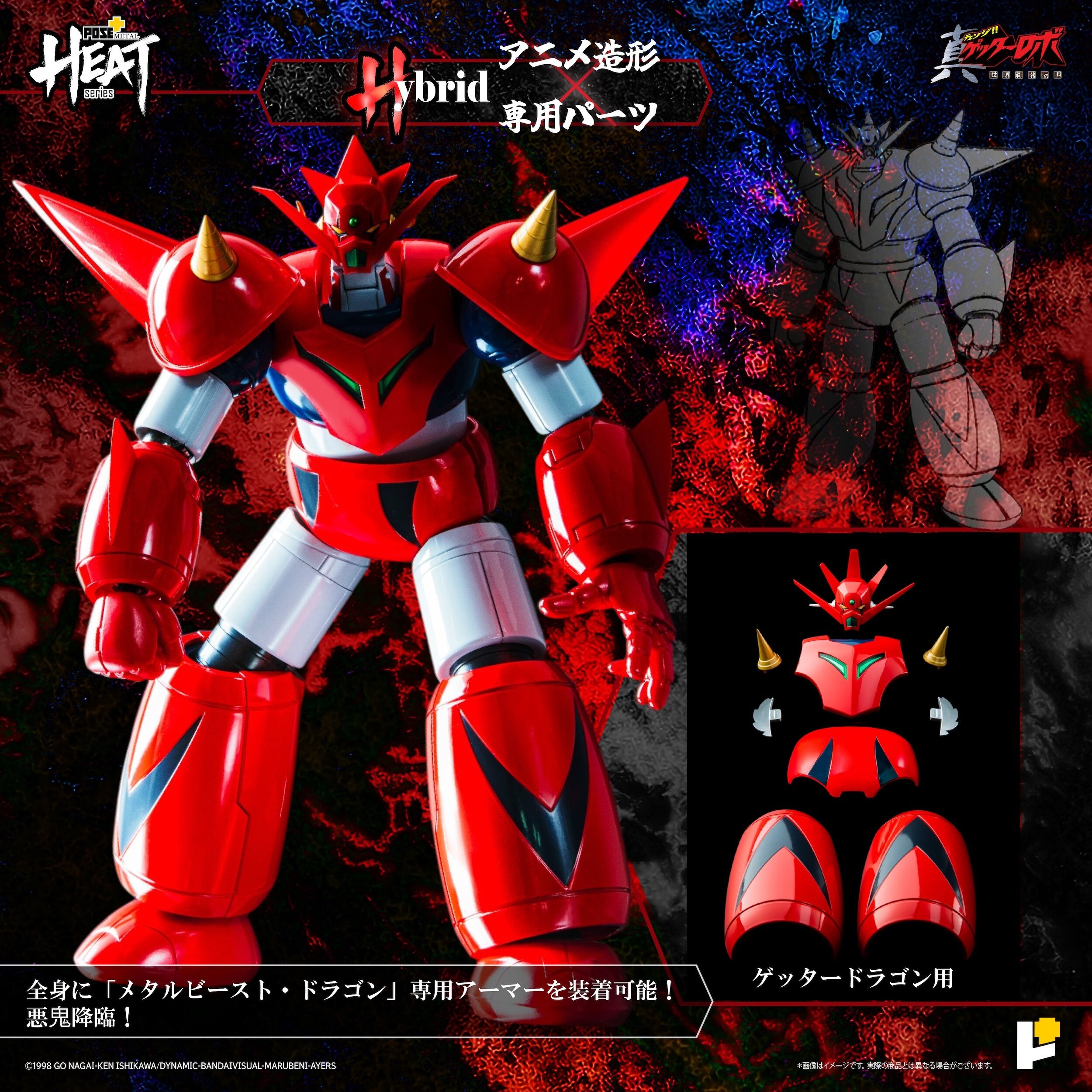 Pose+ Metal Heat Series Getter Dragon: Getter Robo Armageddon Ver ...