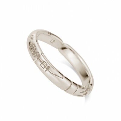 Evangelion Test Type Unit-01 Shinji Ikari 18K White Gold Entry Plug ...