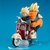 Desktop Real McCoy EX Dragon Ball Z Super Saiyan Son Goku & Super Saiyan Son Gohan & Mortorbike ...