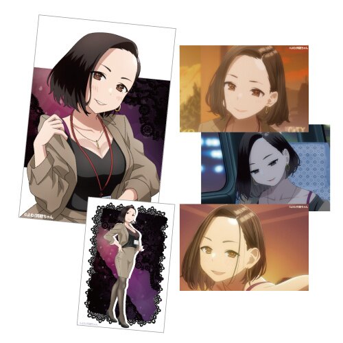 Ganbare Douki-chan Working Super Hard Illustration Card Set (Set of 5 ...