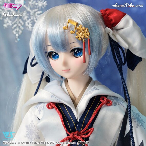 Dollfie Dream Hatsune Miku Japanese Crane Shrine Maiden Dress Set ...