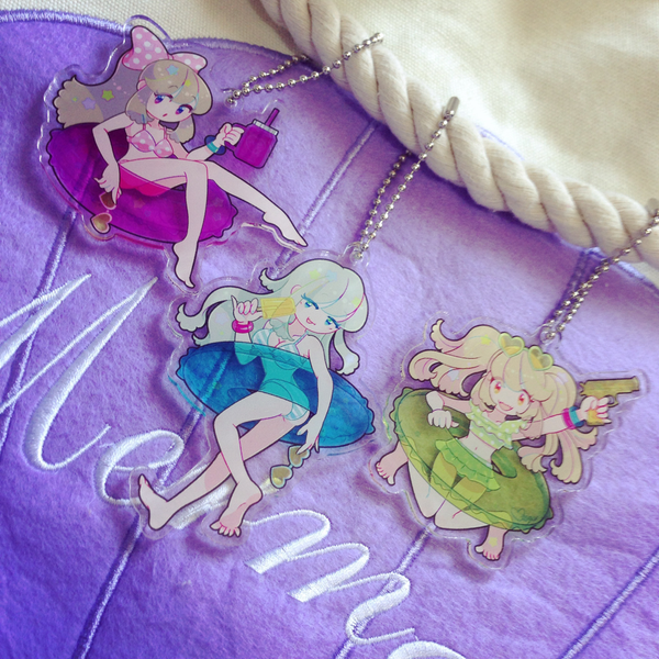 Summer Float Girl Acrylic Keychains - Tokyo Otaku Mode (TOM)